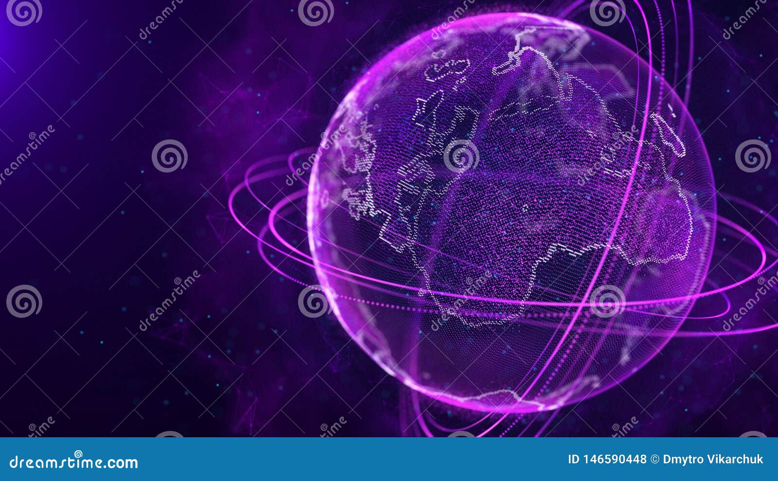 Global Network Connection. World Map Point. Representing the Global ...