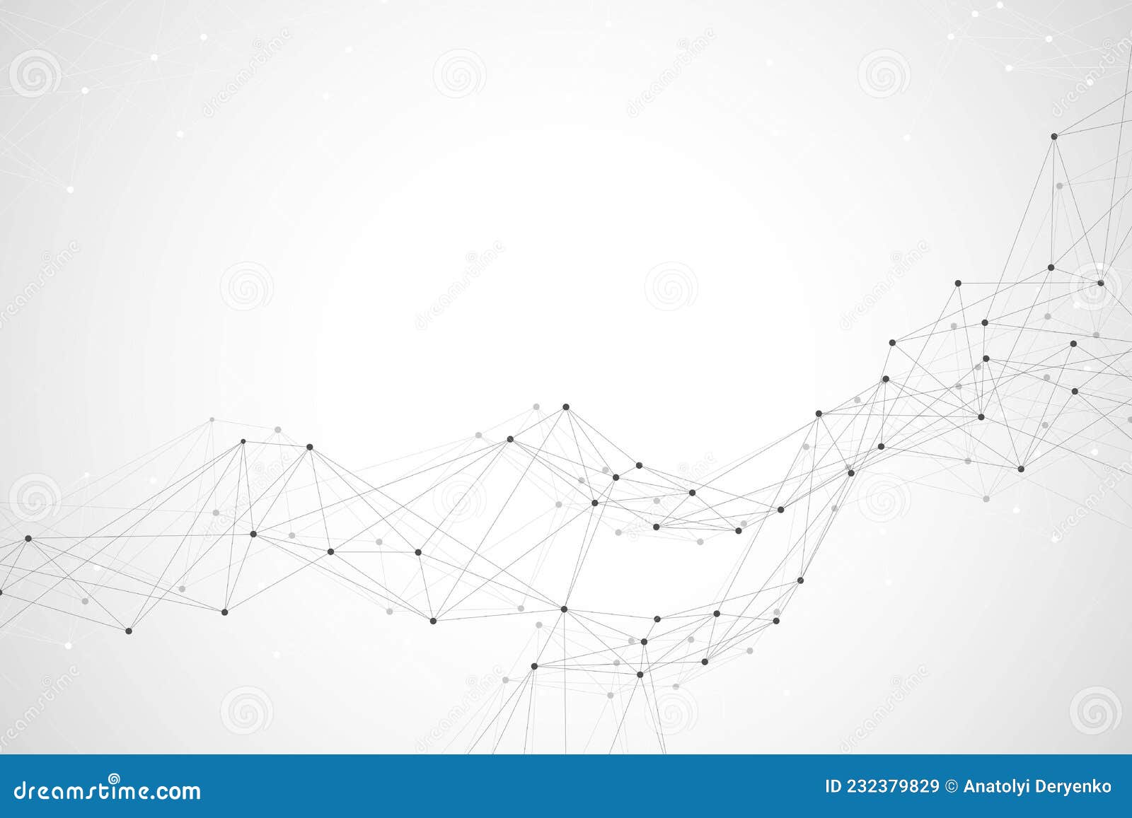 Global Network Connections with Points and Lines. Wireframe Background ...