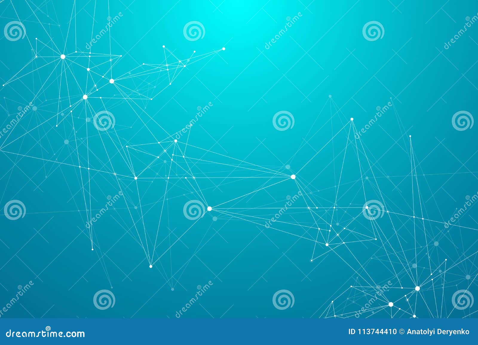 Global Network Connections with Points and Lines. Wireframe Background ...