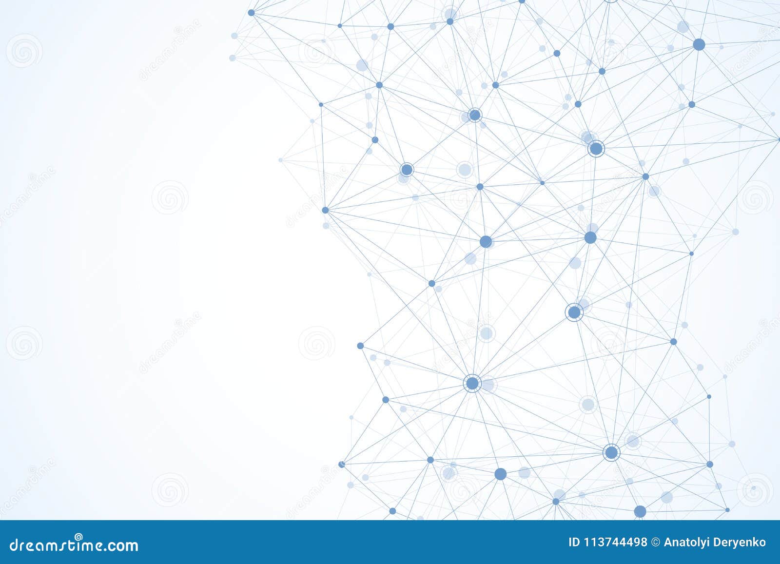 Global Network Connections with Points and Lines. Wireframe Background ...