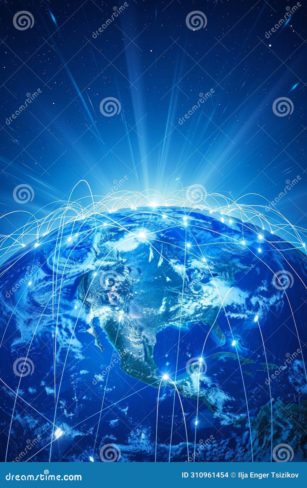 Global Network Coverage Earth Encircled by Advanced Perceptron Lines ...