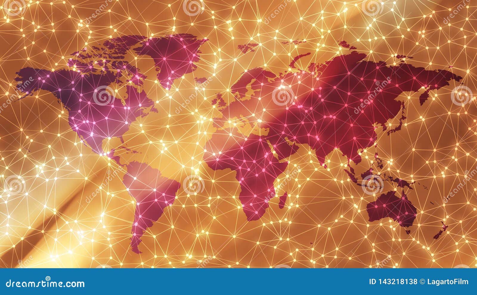 Global Network Cyber Connections, Circles and Wires Connected Stock ...