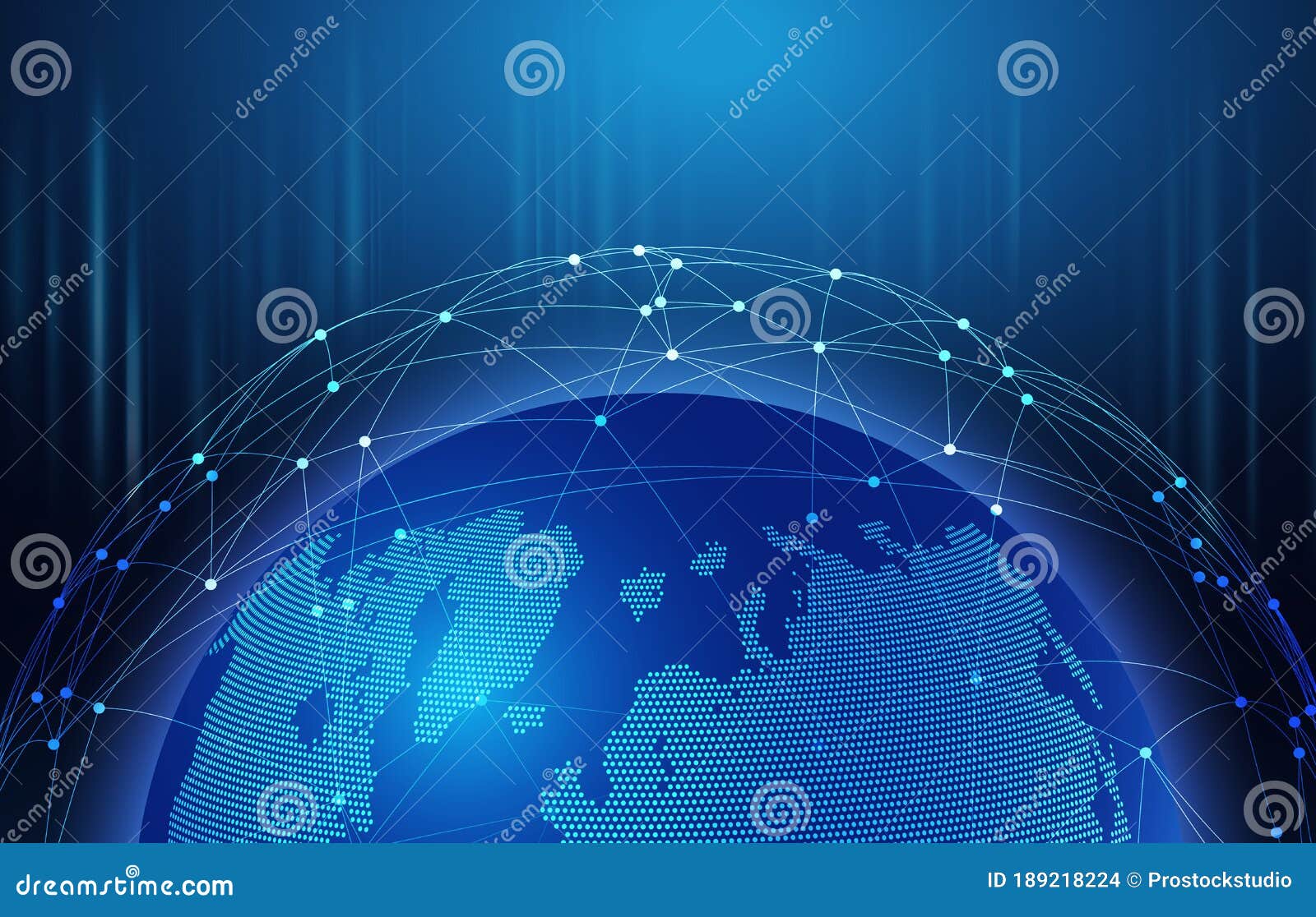 Global Network. 3D Rendering of World Globe with Polygonal Dots ... Global Network. 3D Rendering of World Globe with Polygonal Dots ...