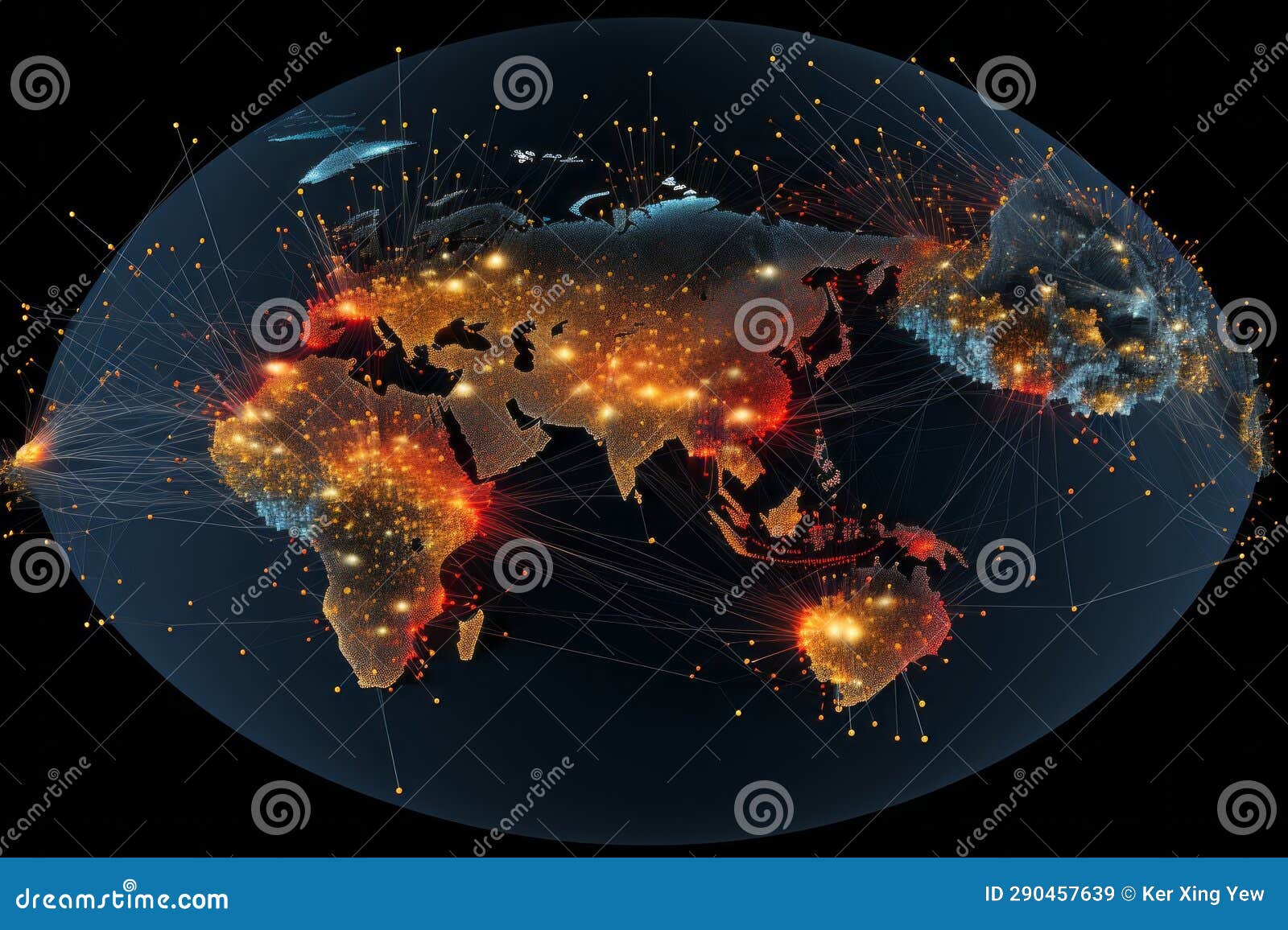 Global Network Data Visualization Stock Illustration - Illustration of ... Global Network Data Visualization Stock Illustration - Illustration of ...