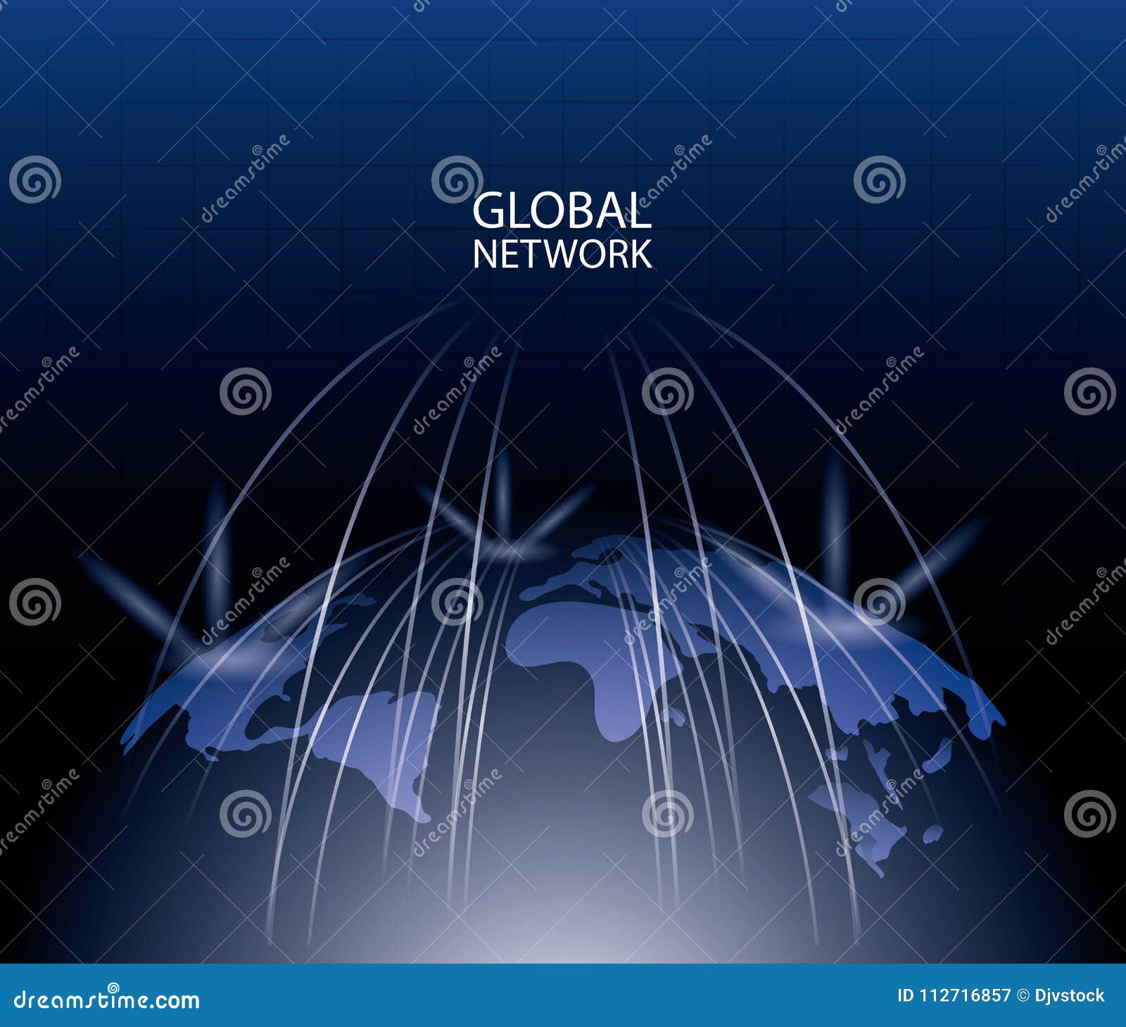 Global Network Design Concept Stock Vector - Illustration of business ...