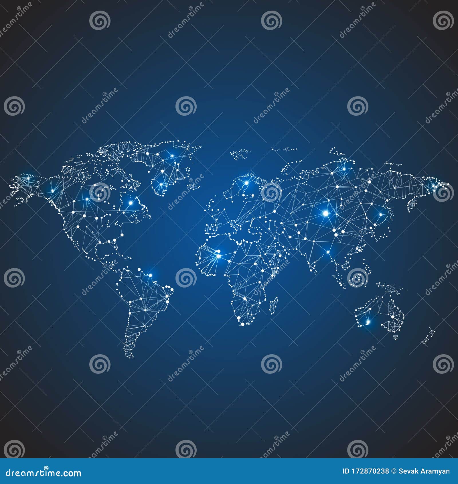 Global Network Design Illustration Stock Illustration - Illustration of ...