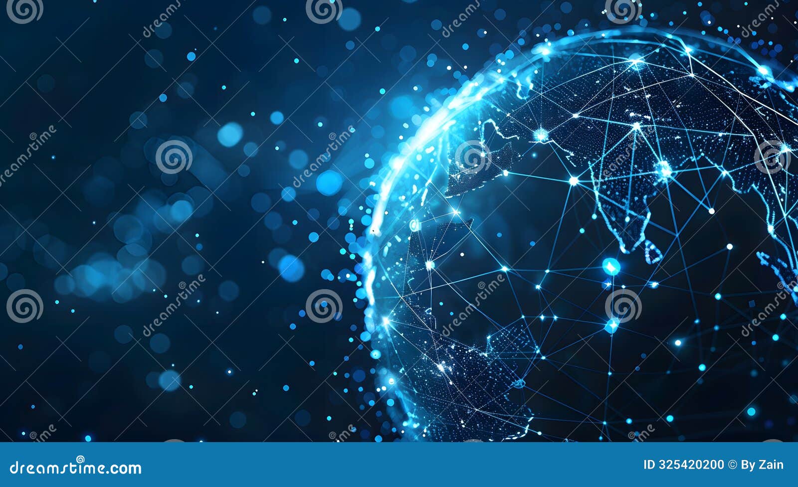 Global Network and Communication Background Representing Internet ...