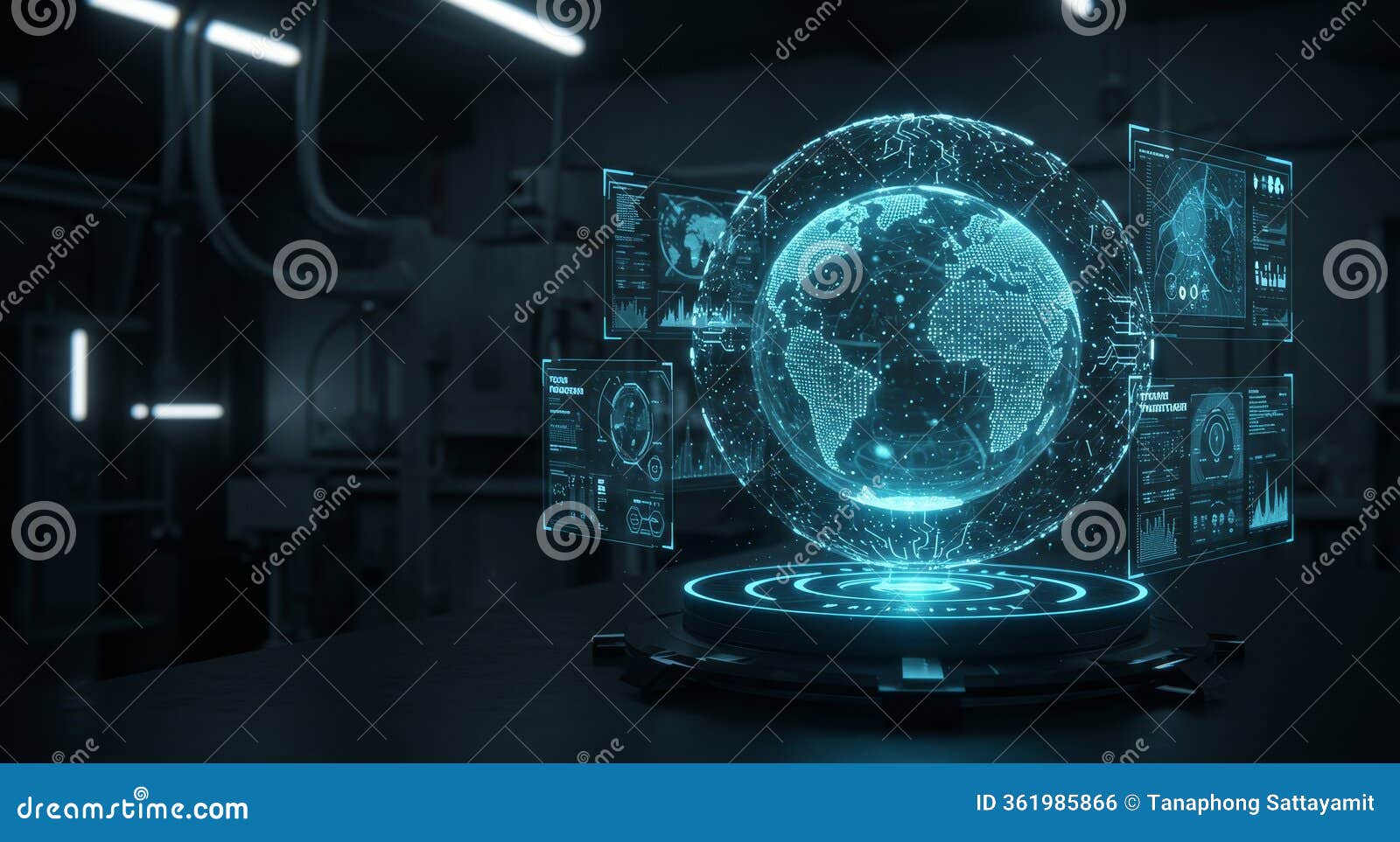 Global Network Future Prediction Futuristic Technology Global Network ...