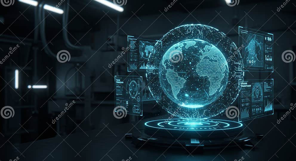 Global Network Future Prediction Futuristic Technology Global Network ...
