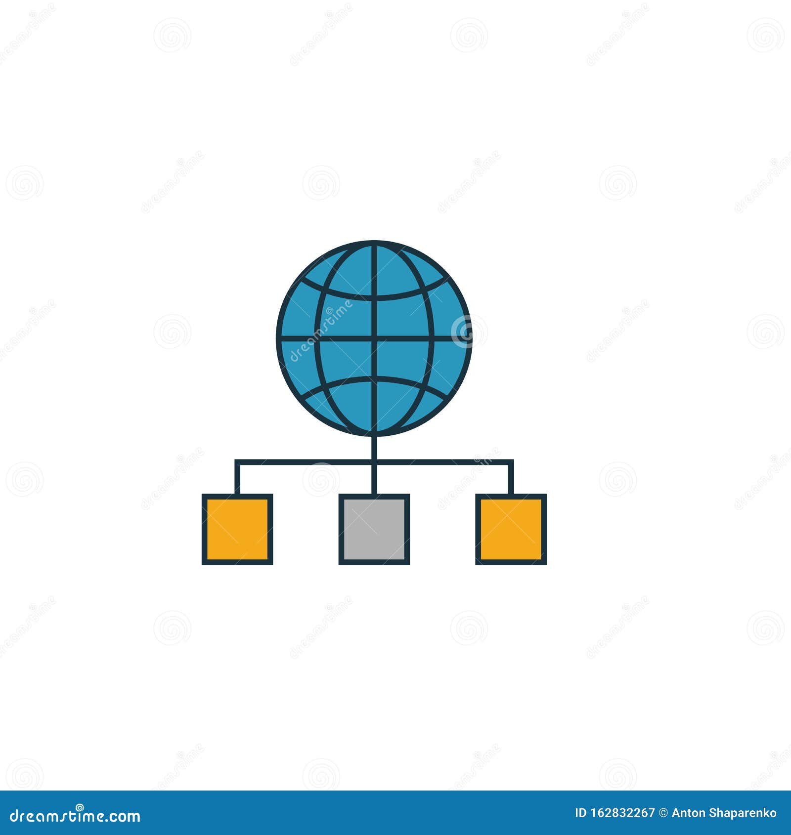 Global Network Icon. Simple Element from Web Development Icons ...