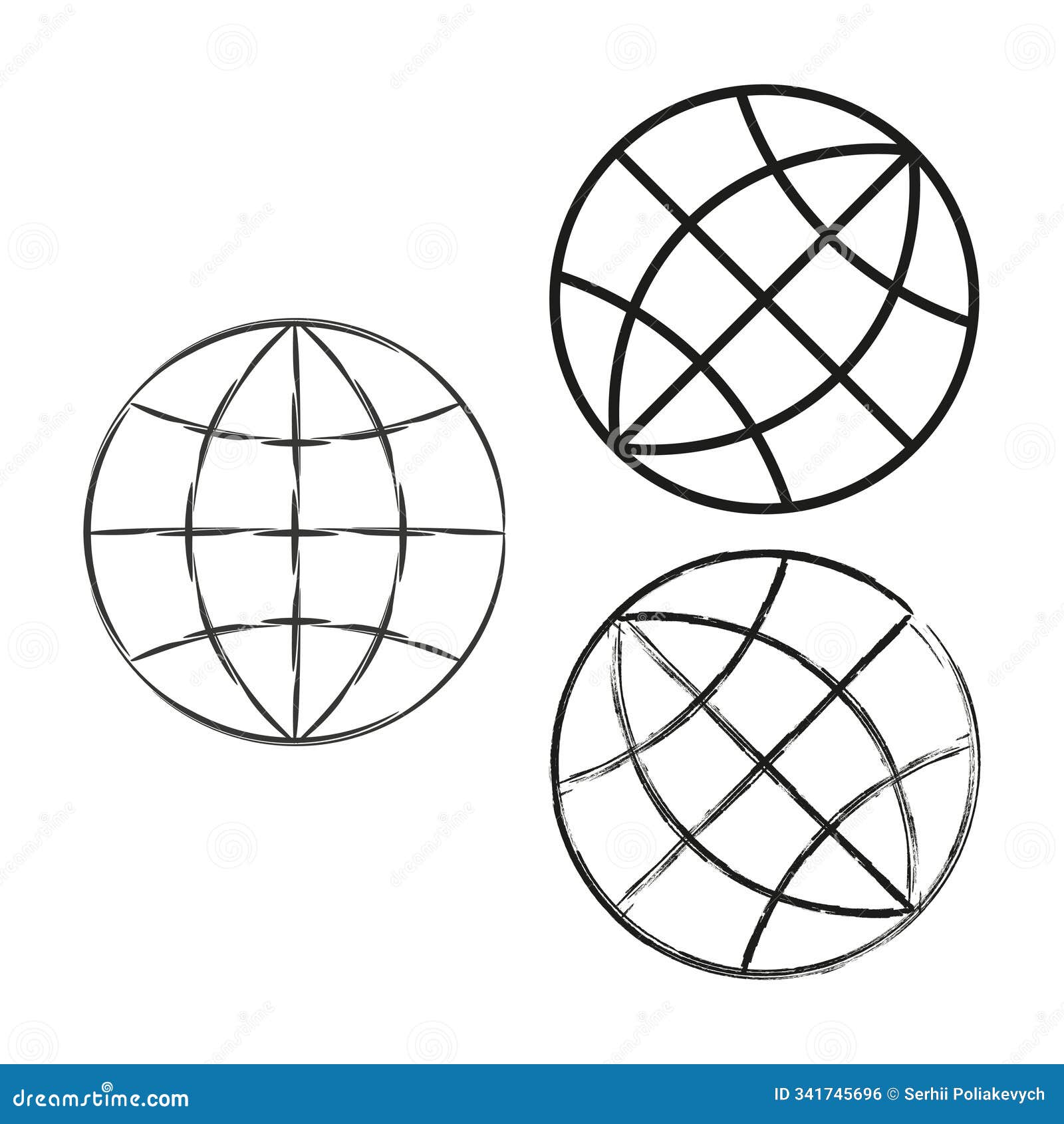 Global Network Icon. Wireframe Globe Symbol. World Vector Illustration ...