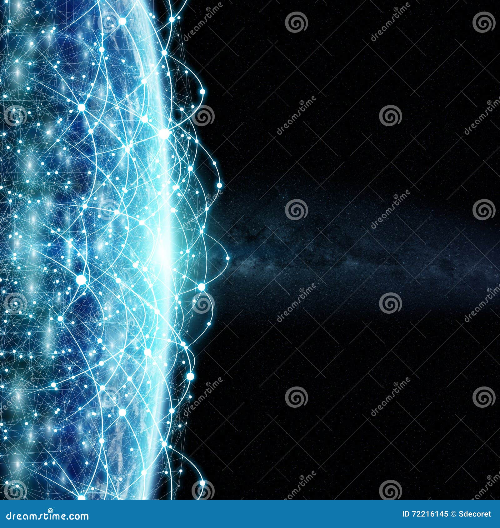 Global Network and Information Connection Stock Illustration ...