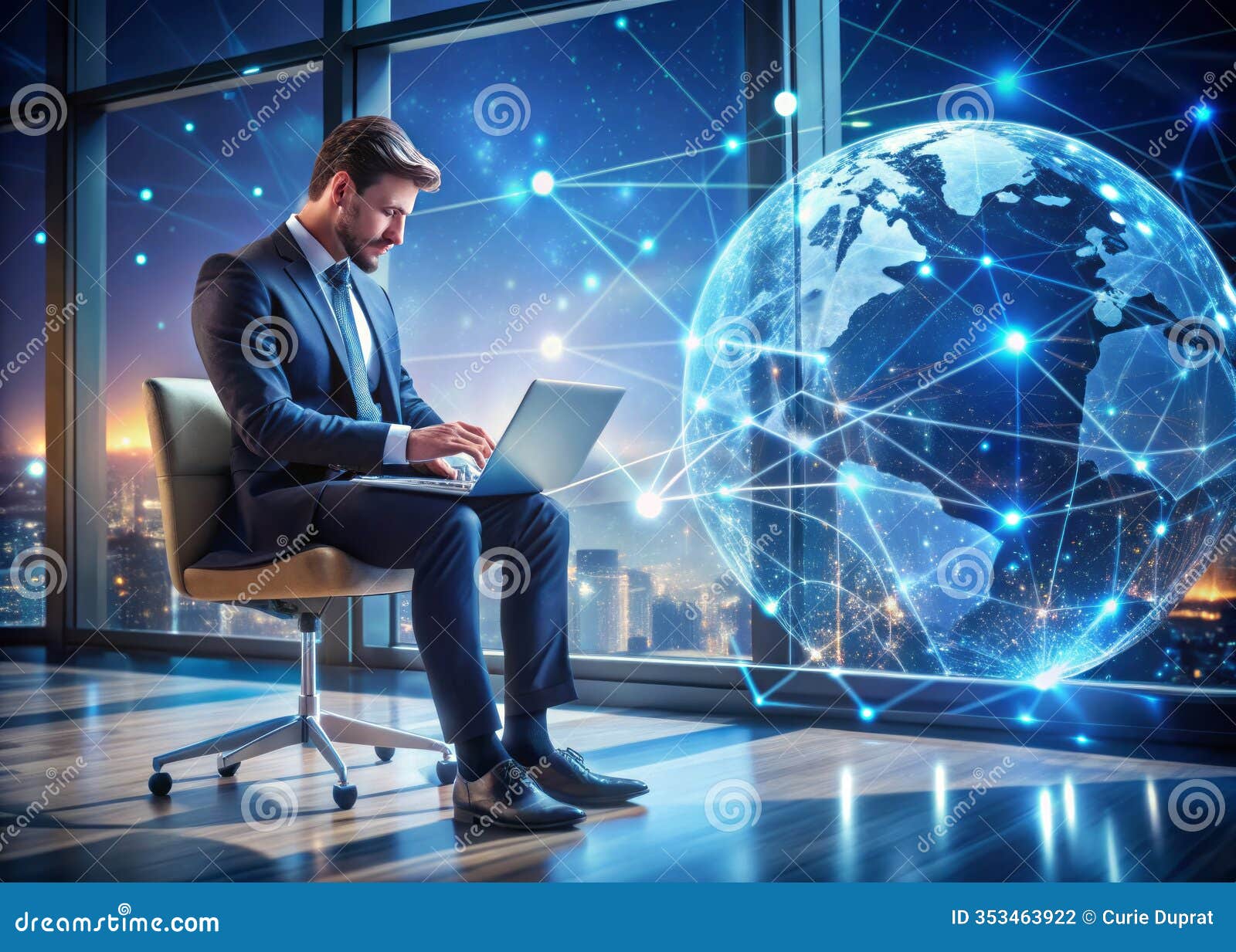 Global Network Infrastructure Advanced Internet Technology Software ...