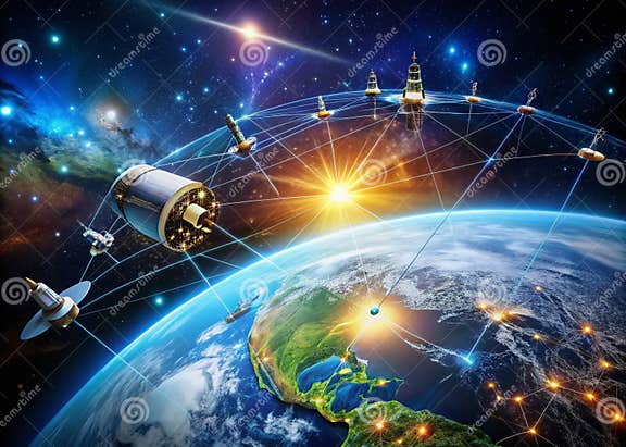 Global Network Interconnectivity Visualizing Satellite Communication ...