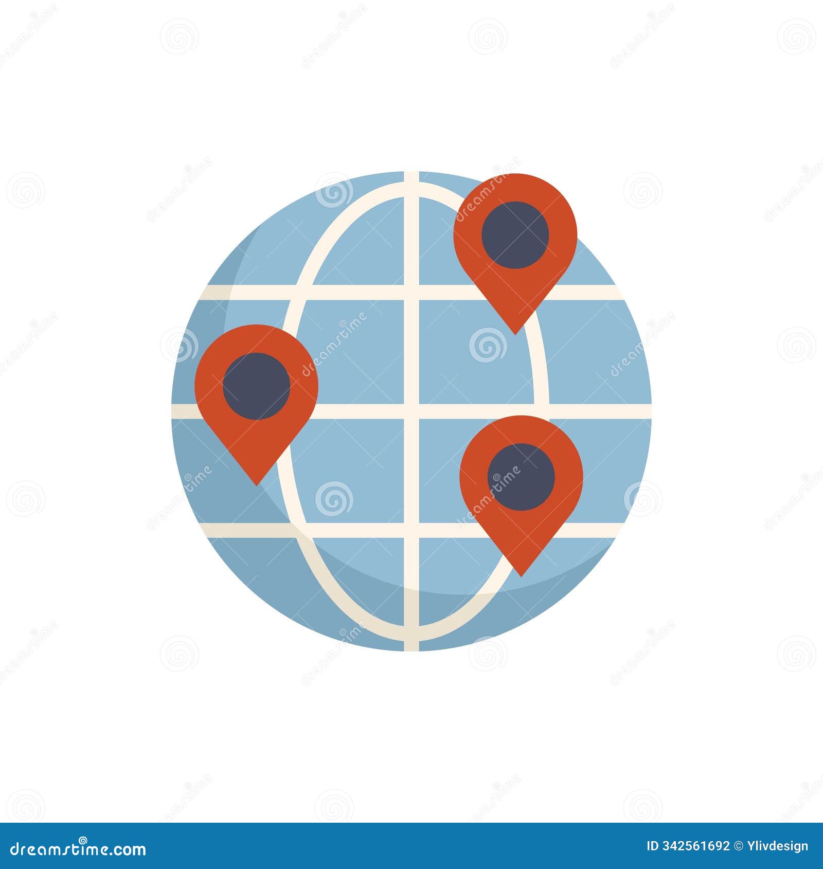 Global Network with Location Pins Showing Connections Around the World ...