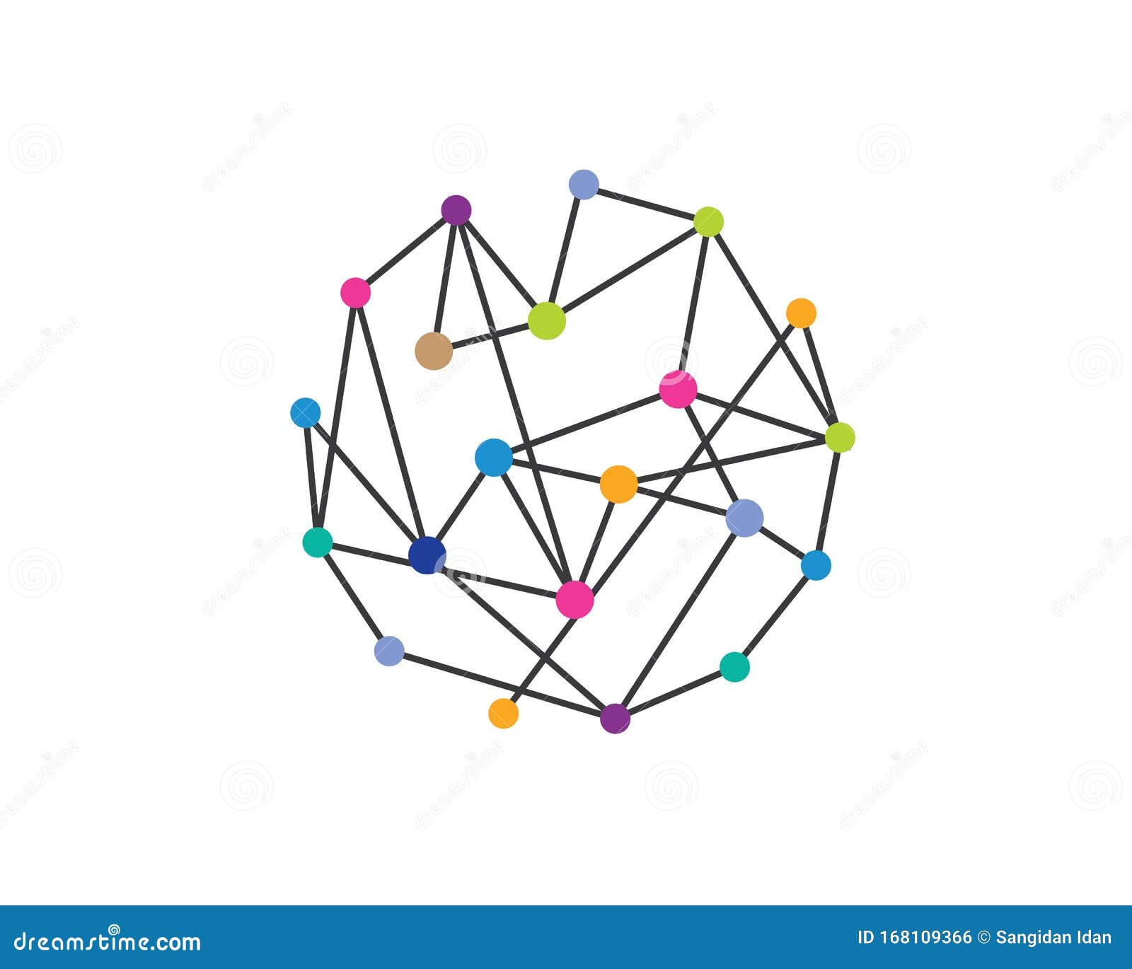 Global Network Logo Icon Vector Illustration Design Stock Vector ...