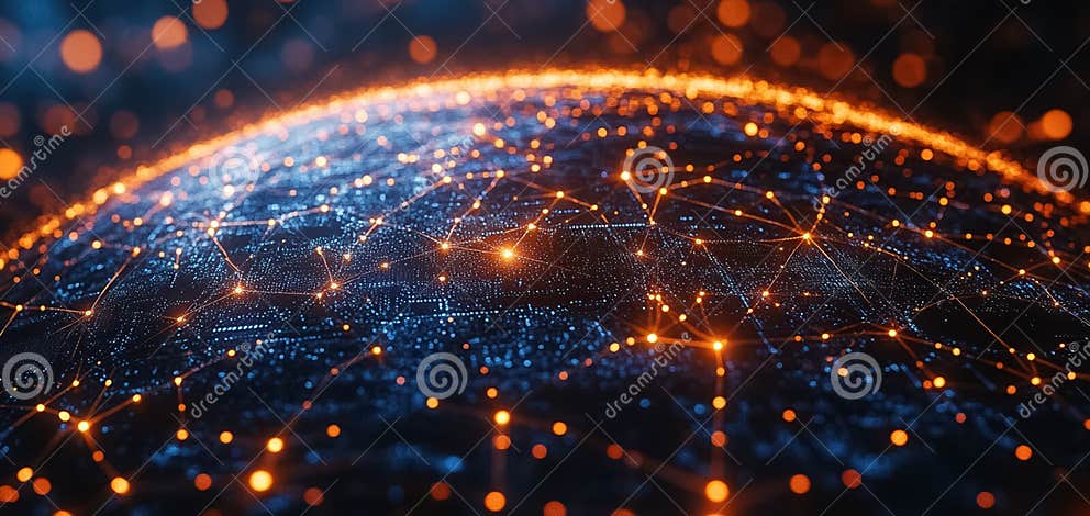 Global Network, Map and Worldwide Web for Connectivity, Innovation for ...