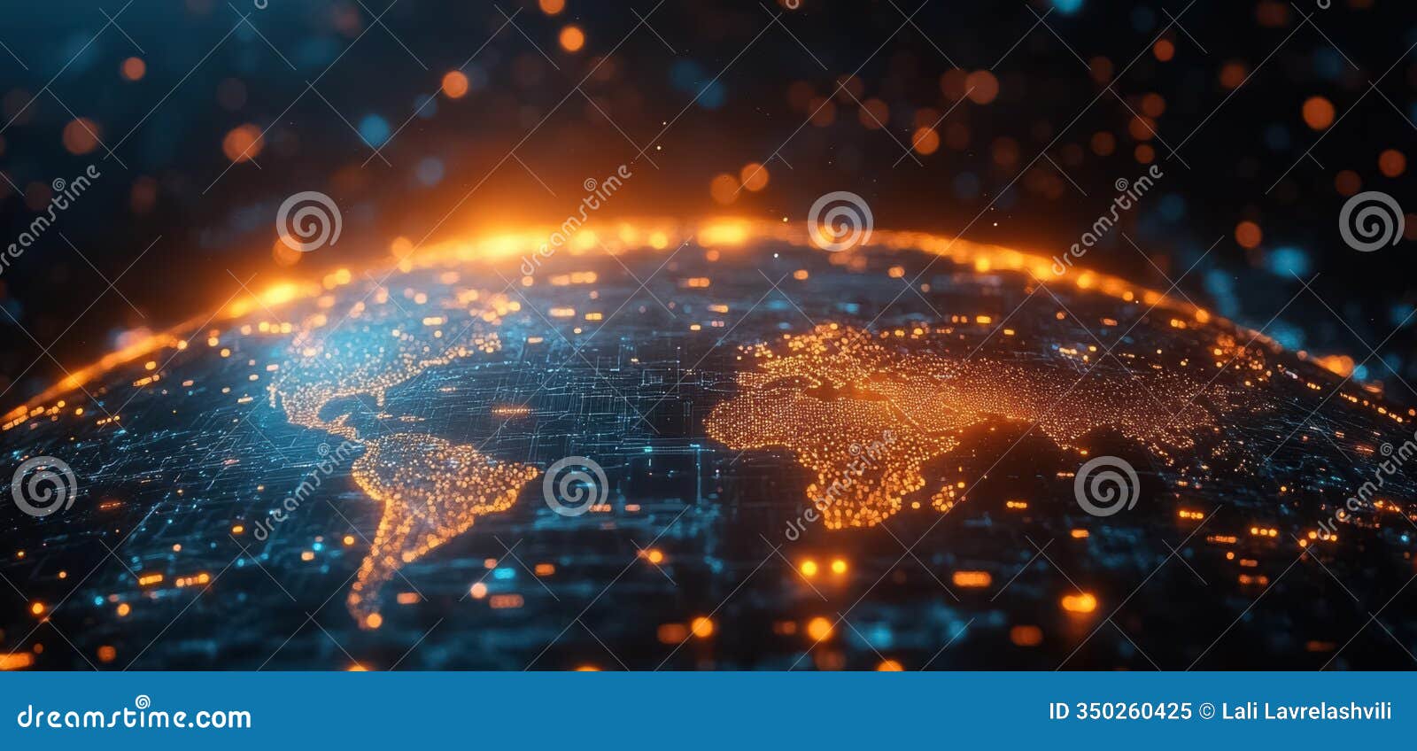 Global Network, Map and Worldwide Web for Connectivity, Innovation for ...