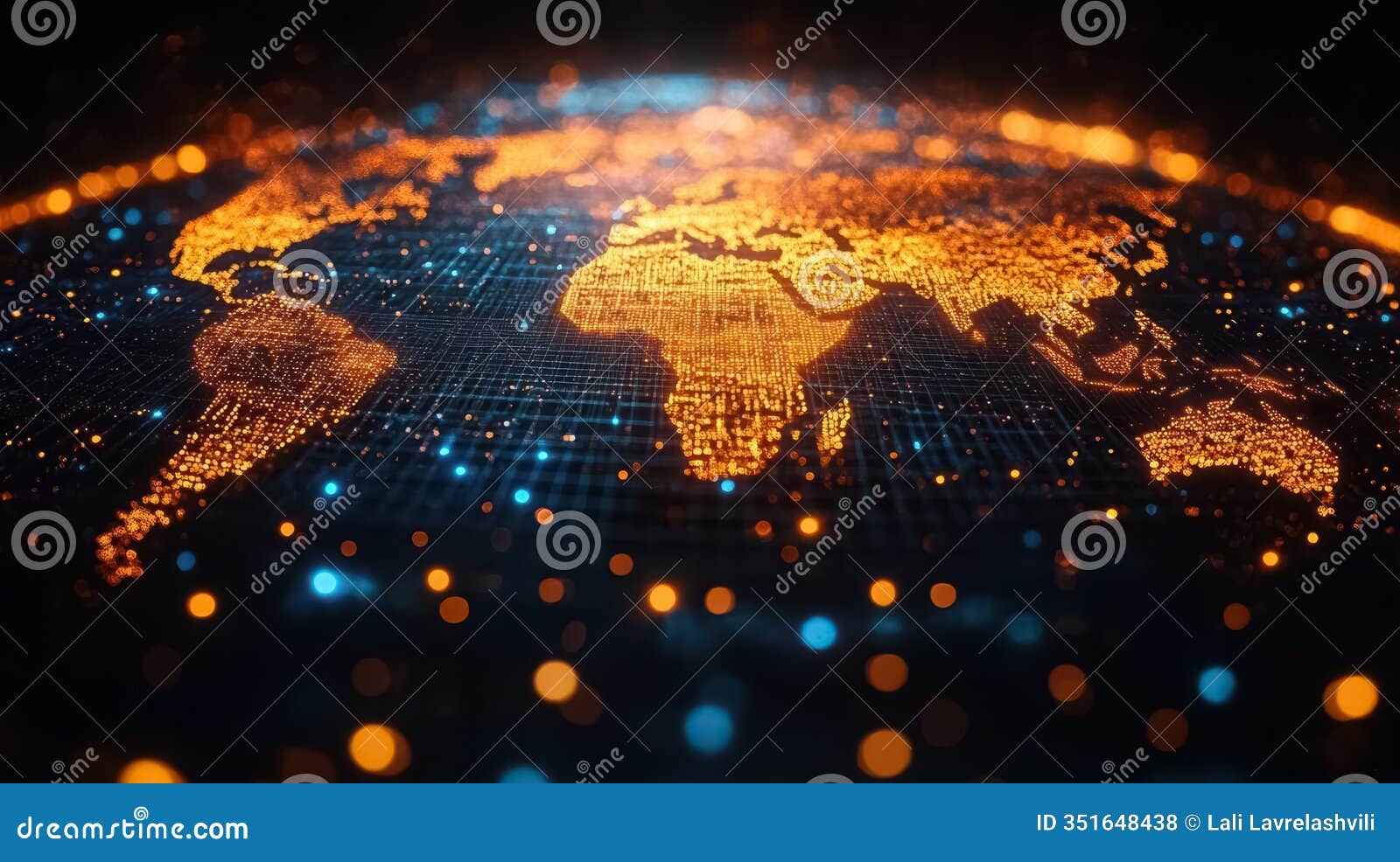 Global Network, Map and Worldwide Web for Connectivity, Innovation for ...