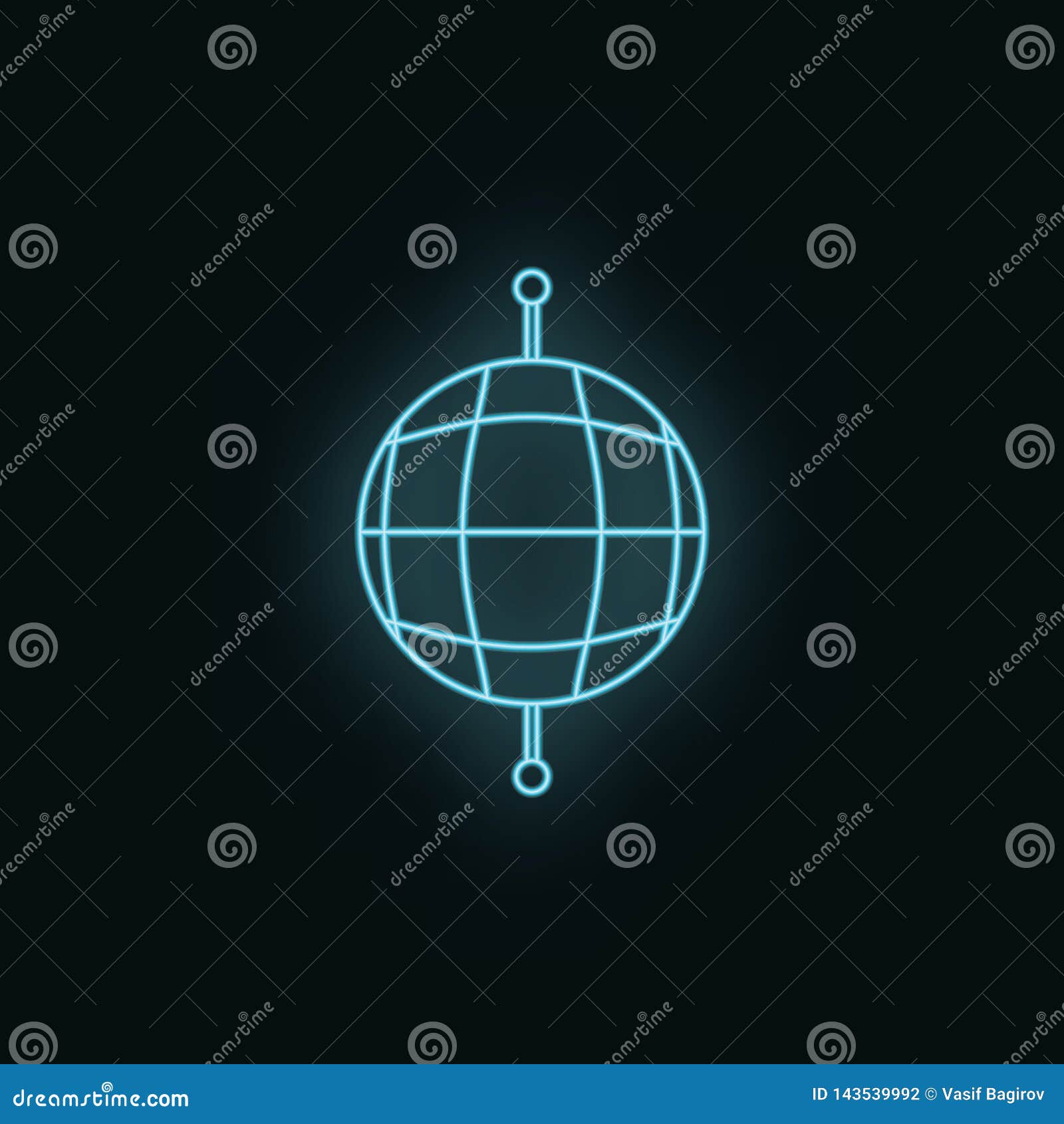 Global, Network, Neon, Icon. Web Development Vector Icon Stock ...