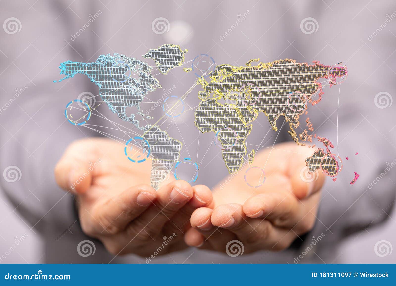 A Global Network of People stock image. Image of data - 181311097