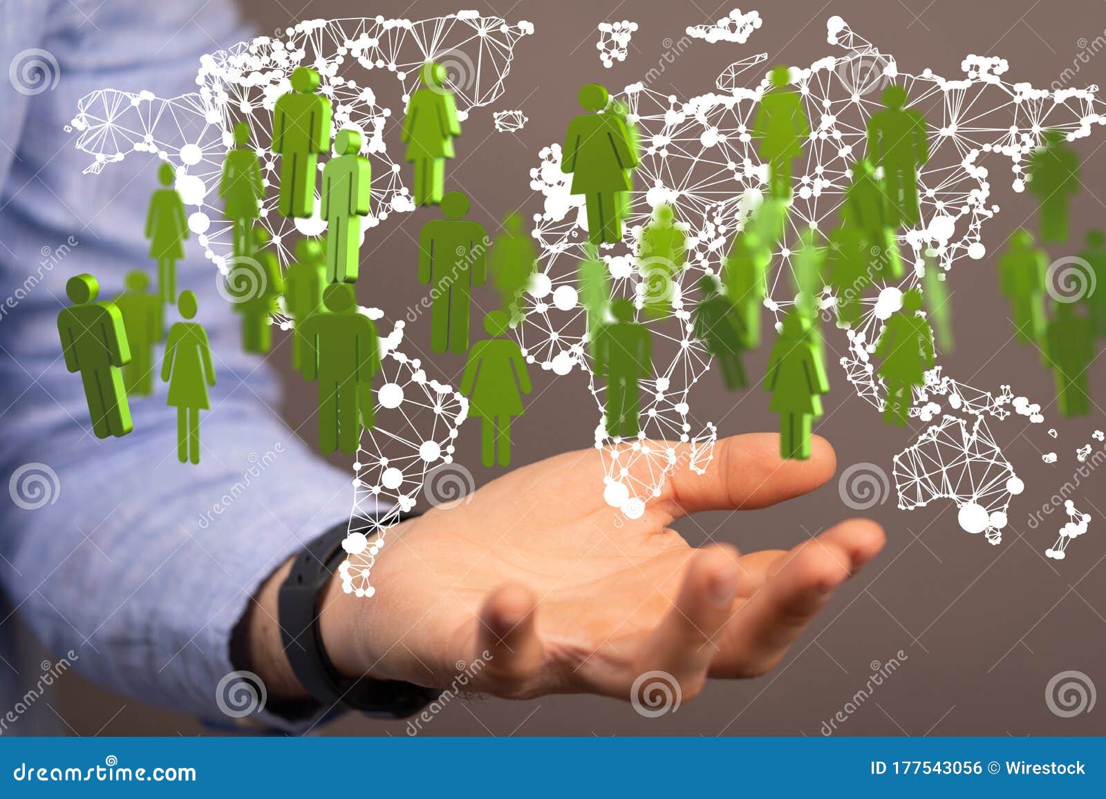 A Global Network of People Digital Stock Photo - Image of world ...