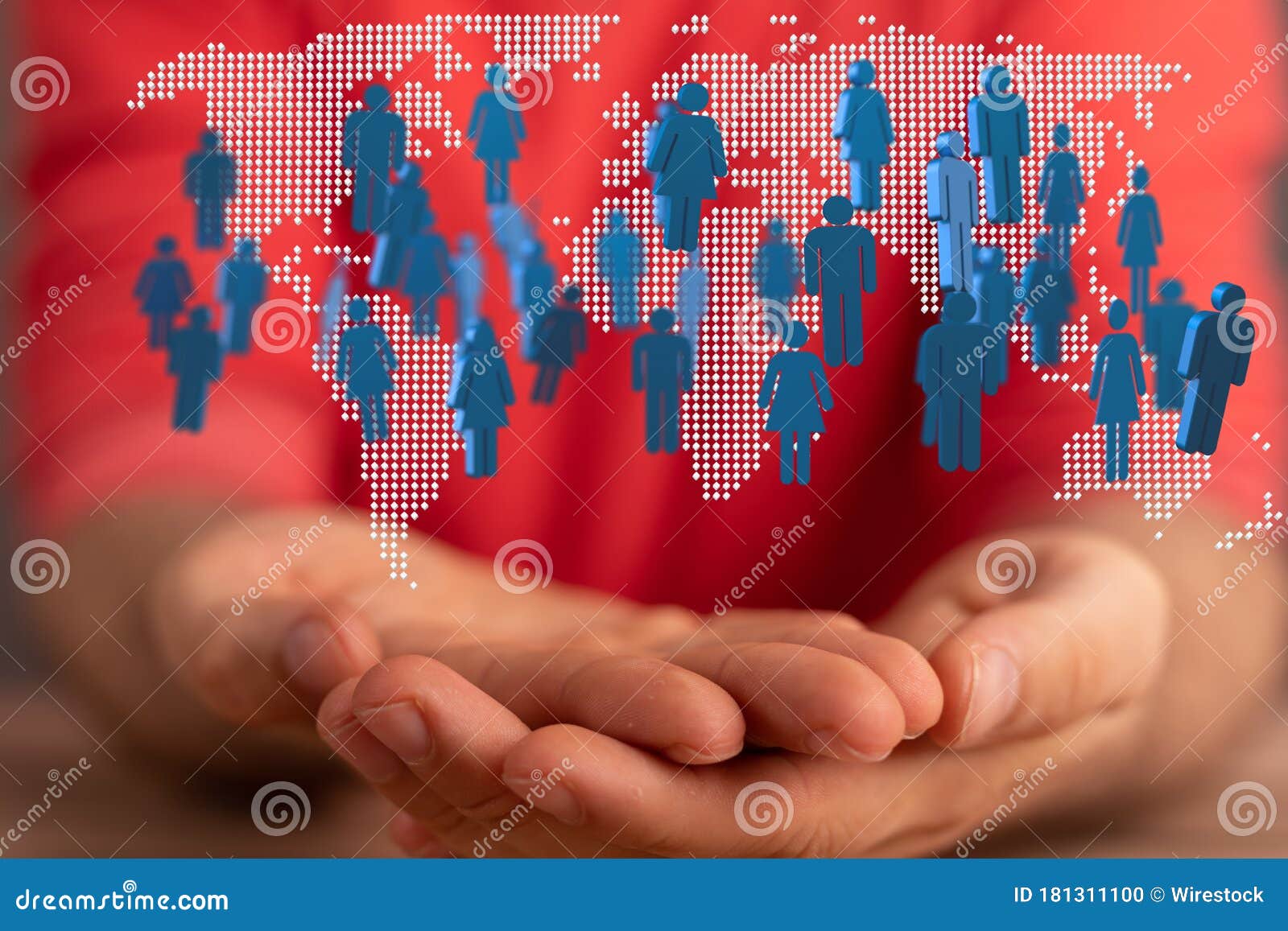 A Global Network of People Digital Stock Photo - Image of world ...