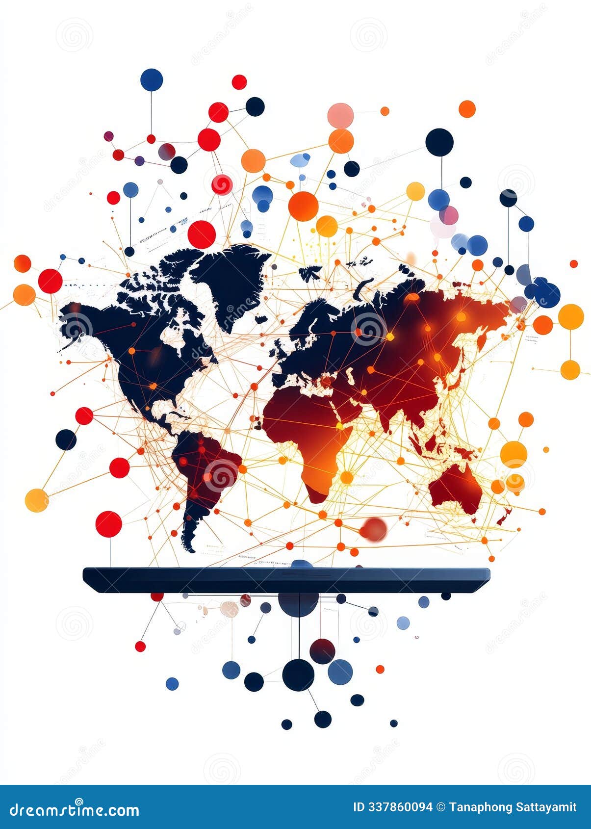 Global Network of Search Engines Interconnected Representing the Power ...