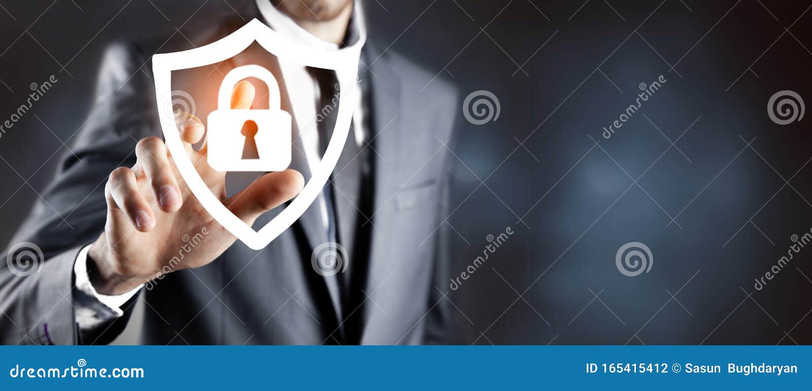 Global Network Security. Unlock Protection Stock Photo - Image of ...