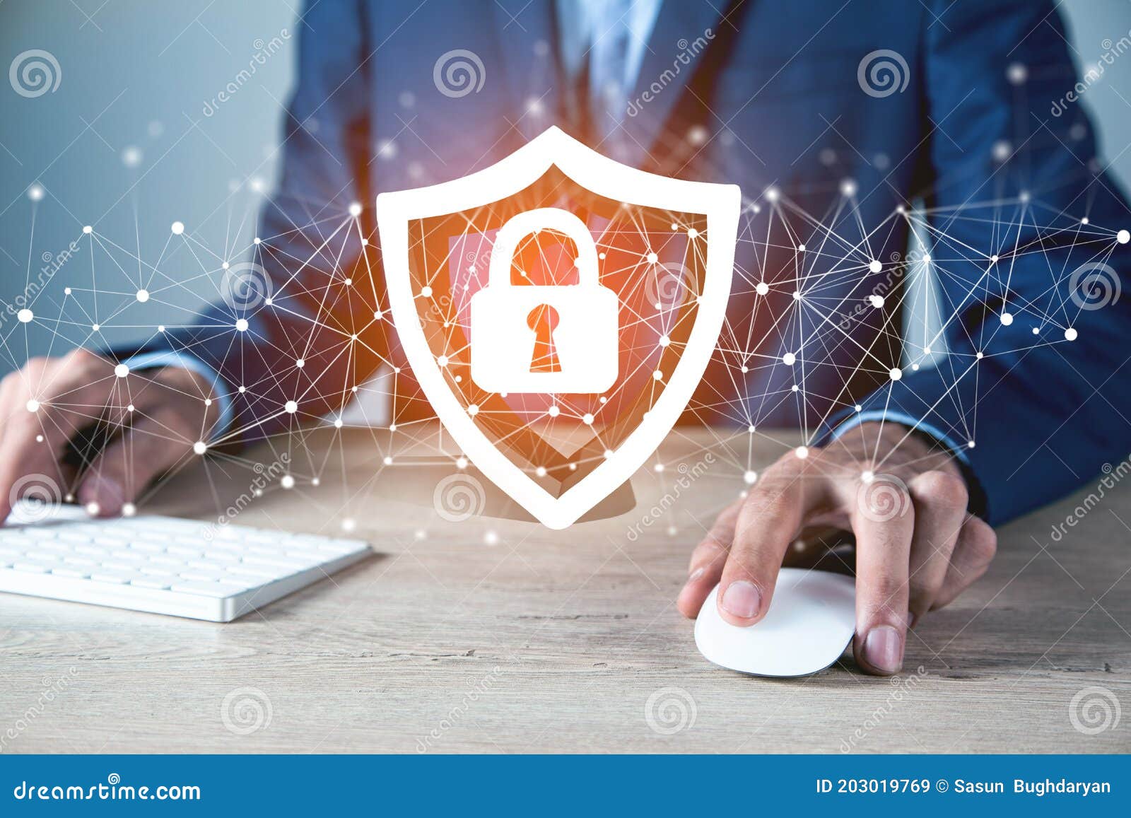 Global Network Security. Unlock Protection Stock Image - Image of code ...