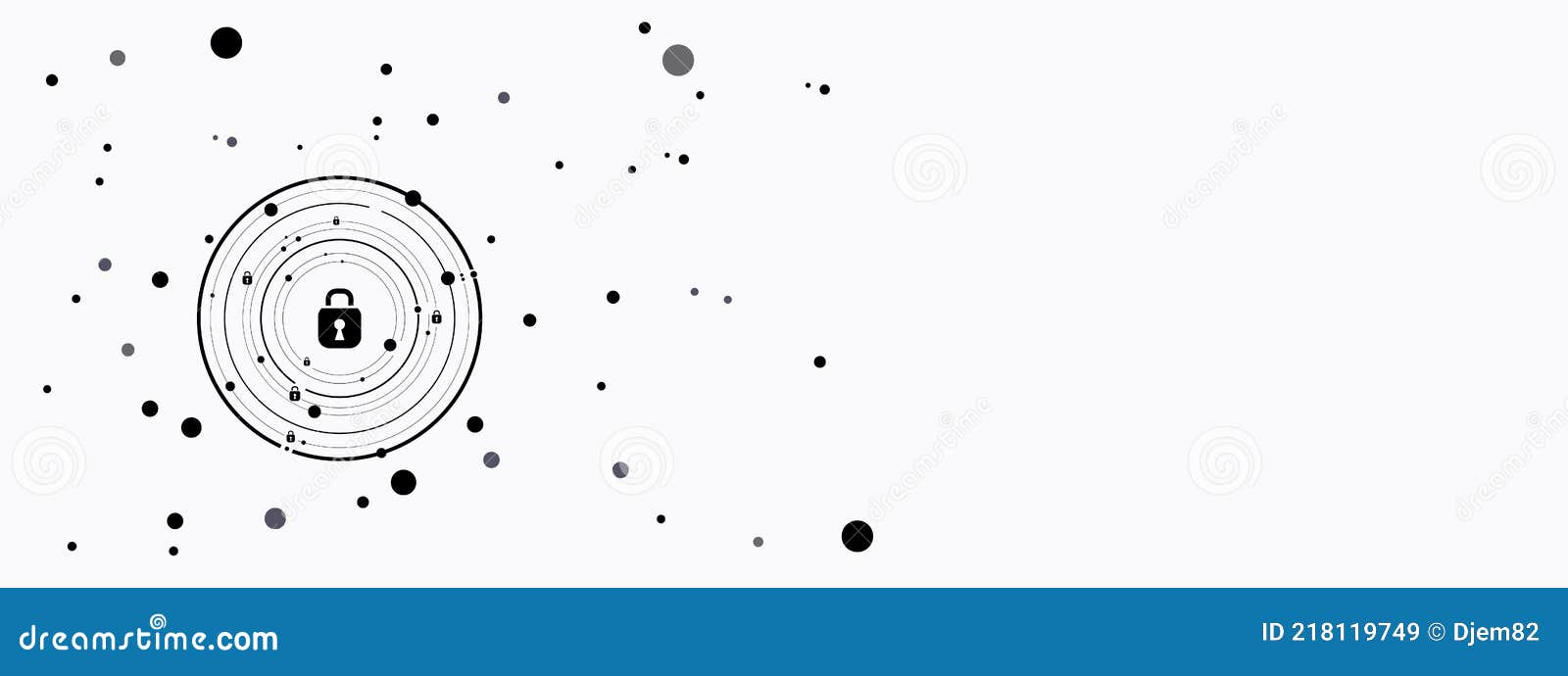 Global Network Security on the White Stock Vector - Illustration of ...