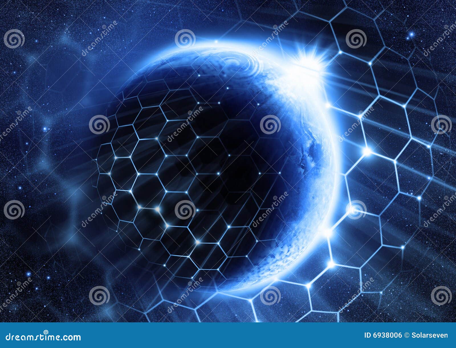 Global Network Solution stock illustration. Illustration of global ...