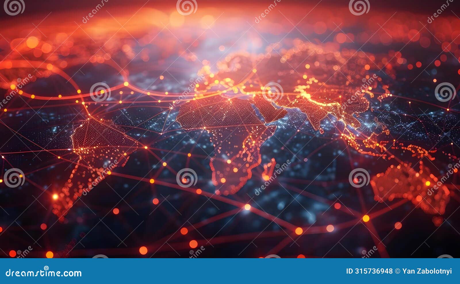 Global Network: a Symbol of Worldwide Data Exchange through Digital ...