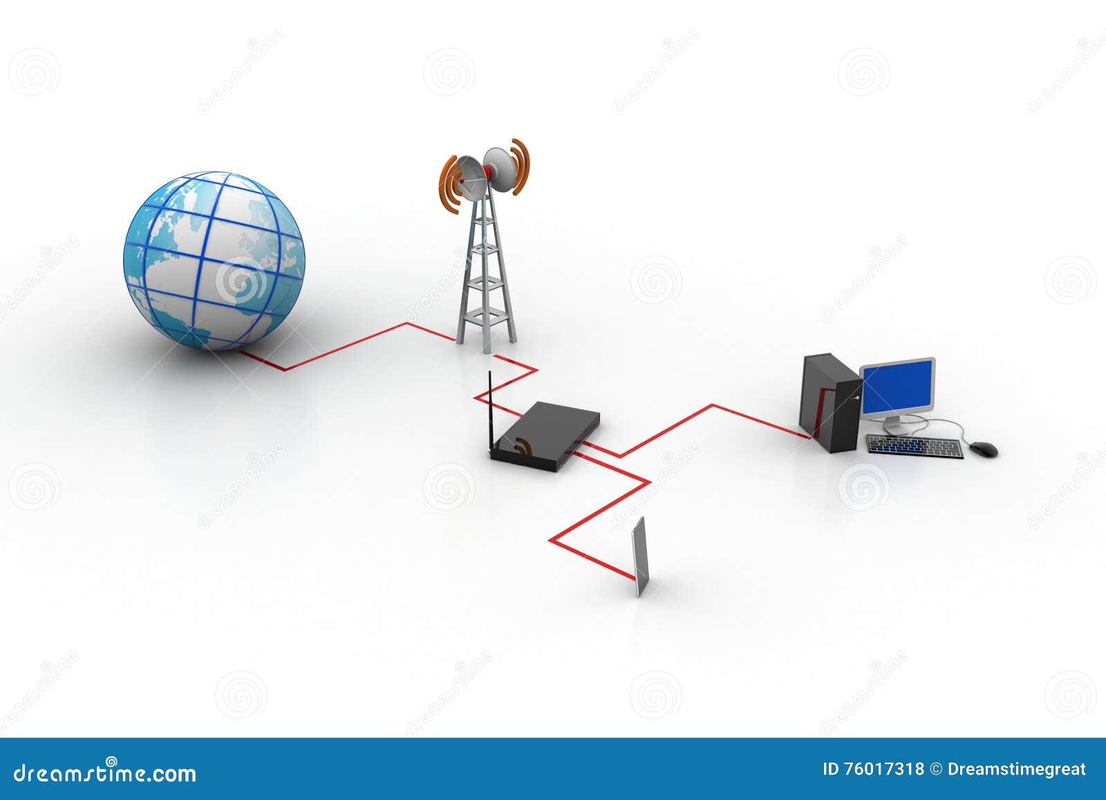 Global network system stock illustration. Illustration of information ...