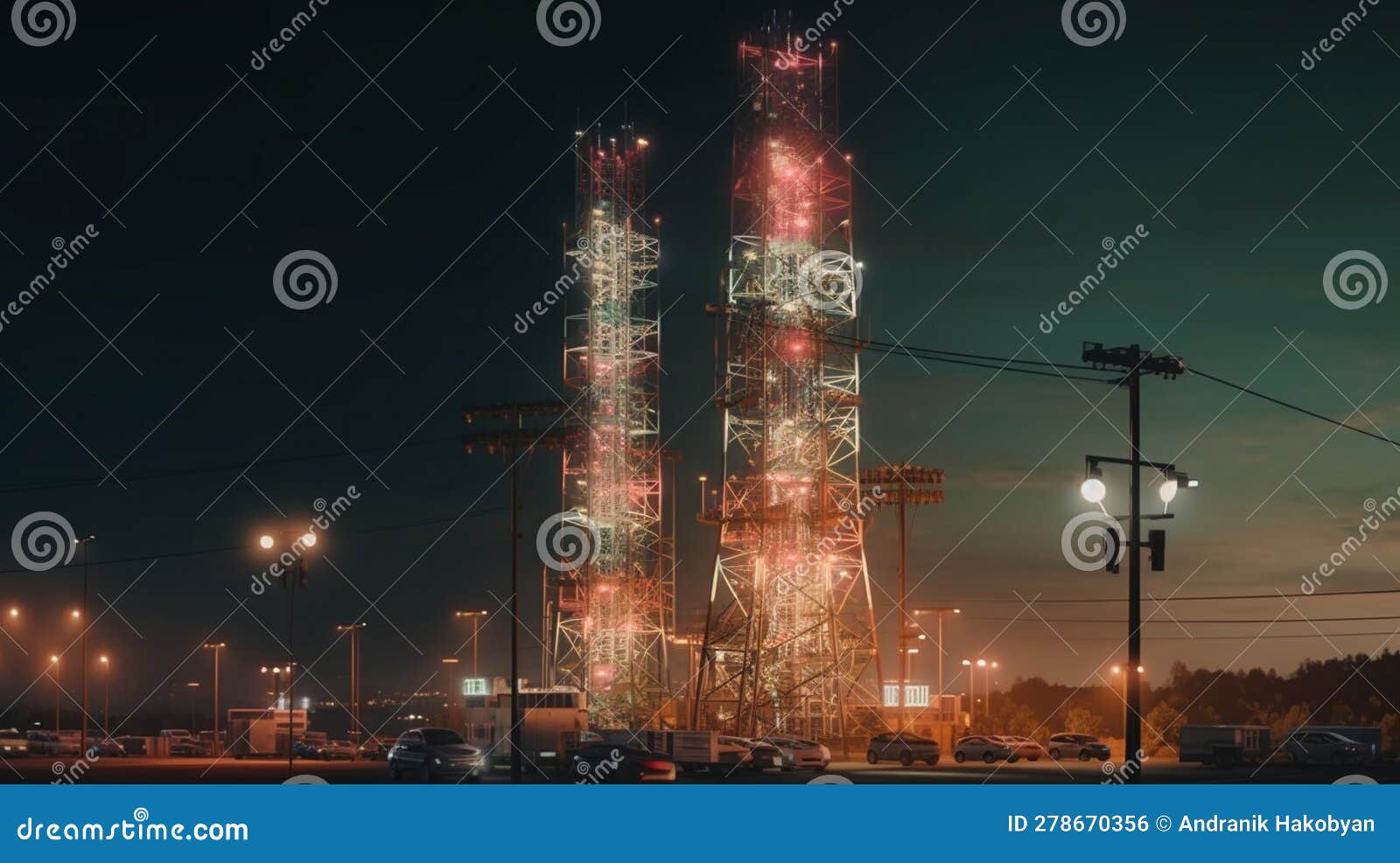 Global Network Technology Communication Tower for Wireless High Speed ...