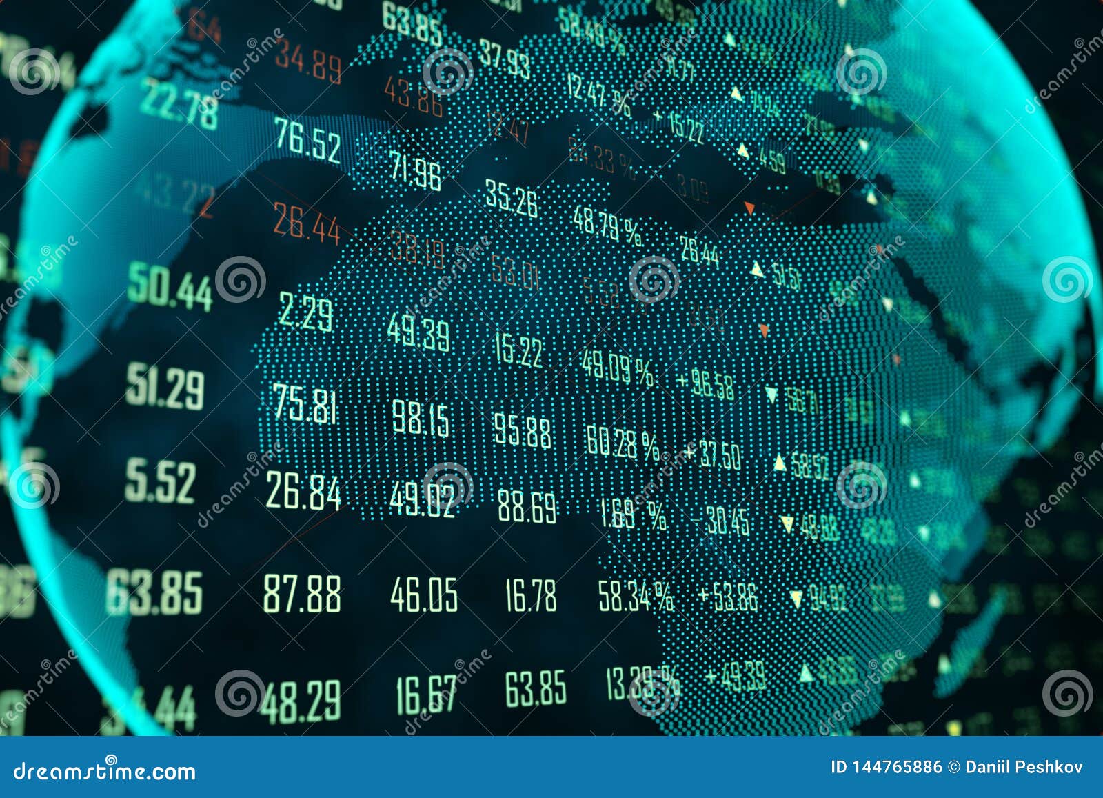 Global Network and Trade Concept Stock Illustration - Illustration of ...