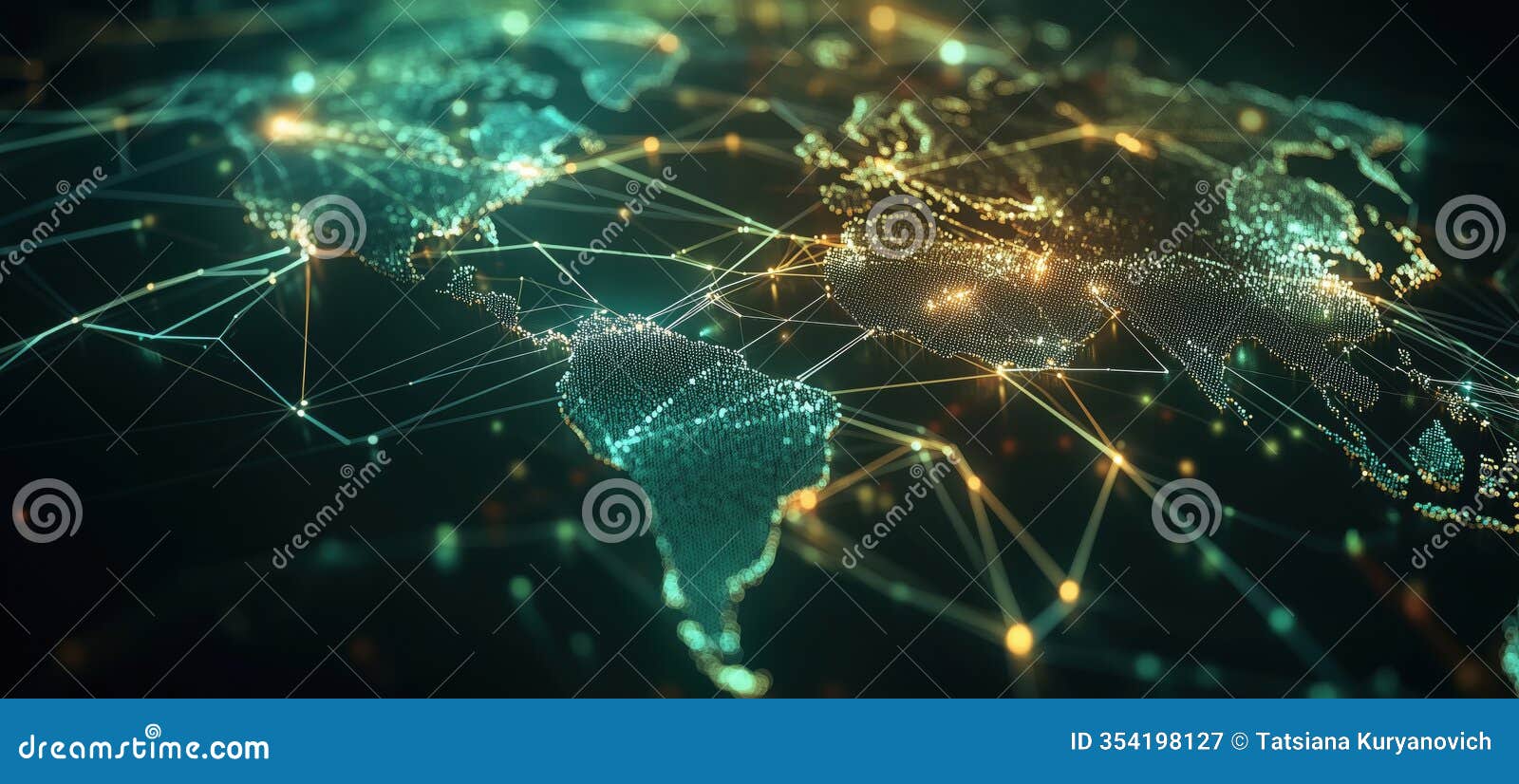 Digitalisation Globalisation Of Africa Atlas World Map Stock Photo ...