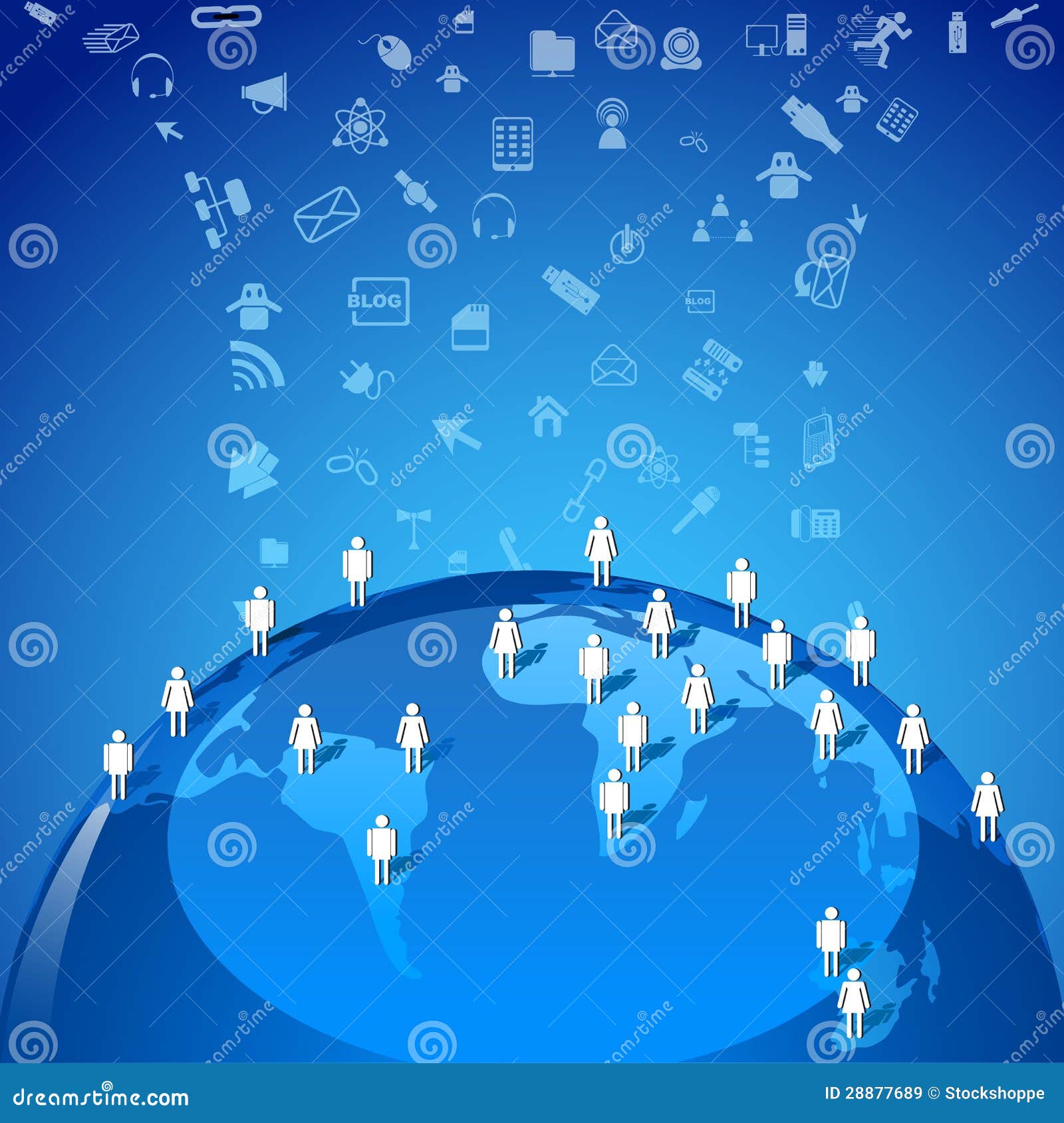Global Networking stock vector. Illustration of gathering - 28877689