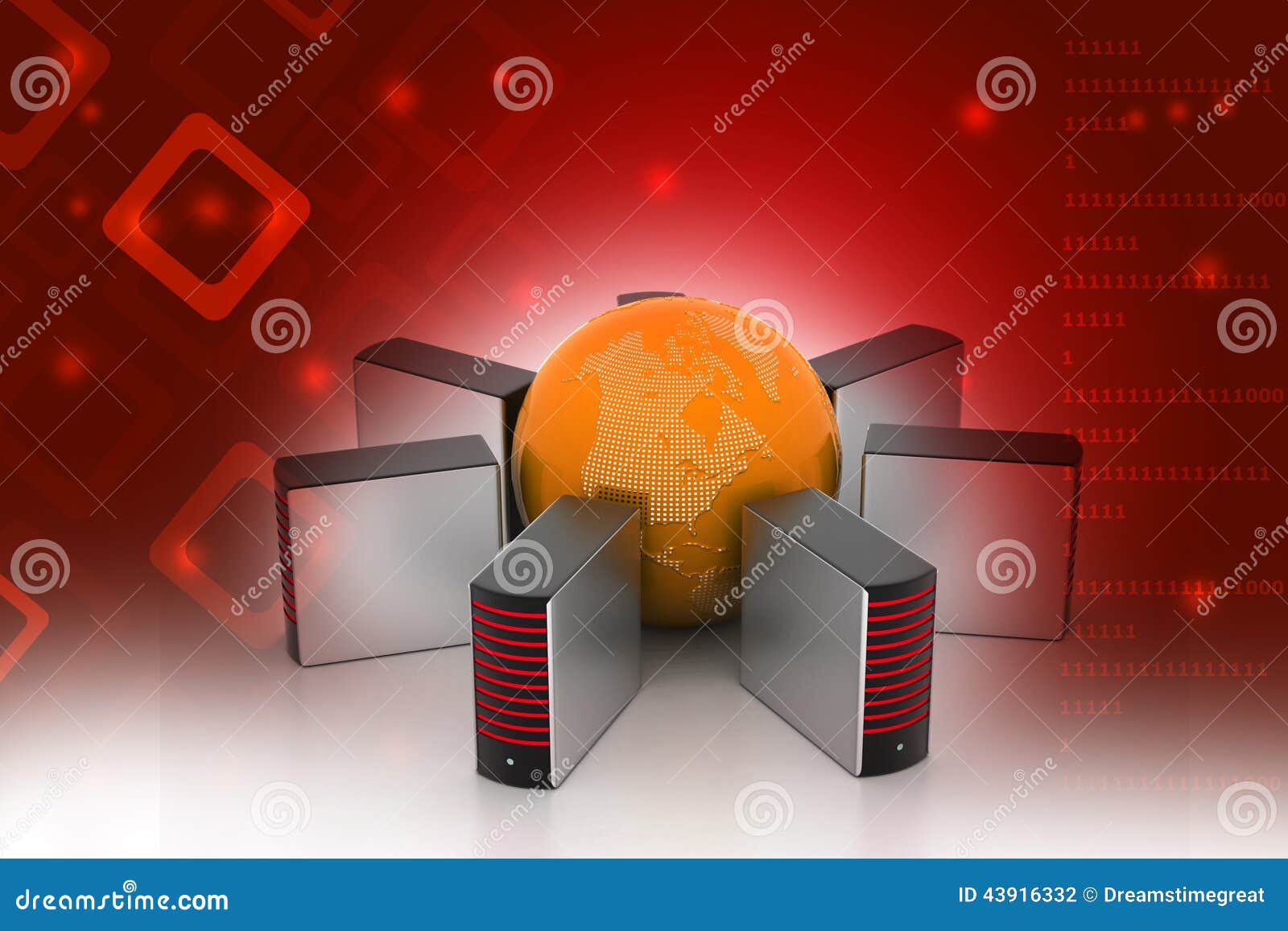 Global networking concept stock illustration. Illustration of chain ...