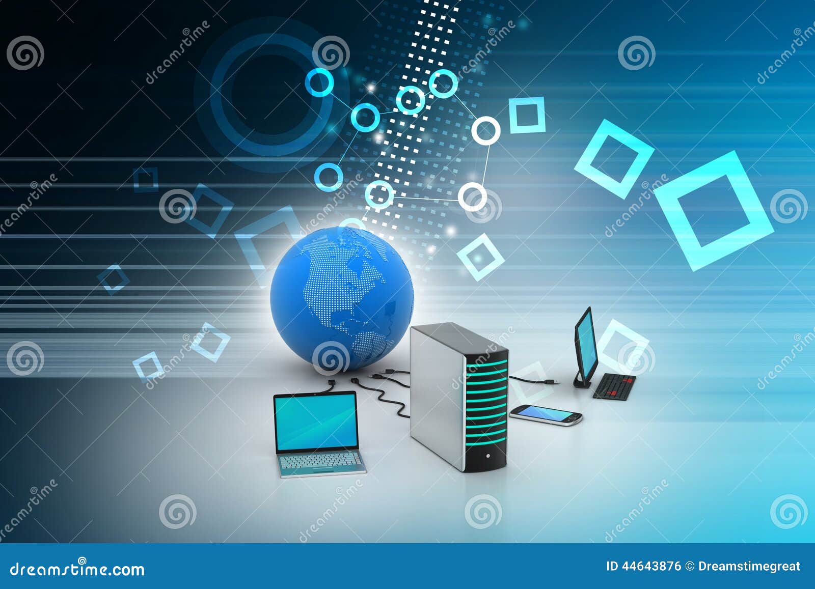 Global networking concept stock illustration. Illustration of abstract ...