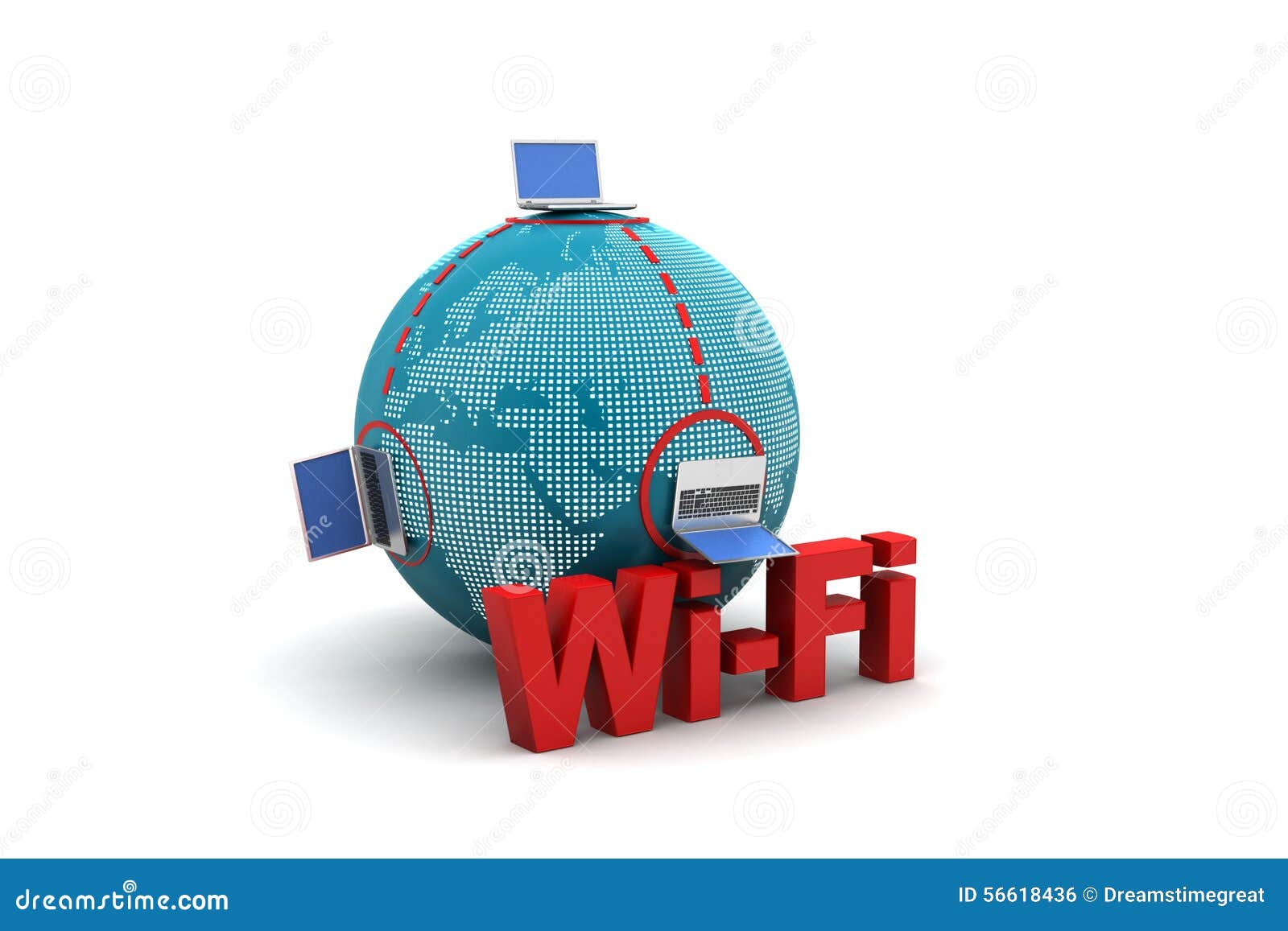 Global Networking Concept with Rss Sign Stock Illustration ...
