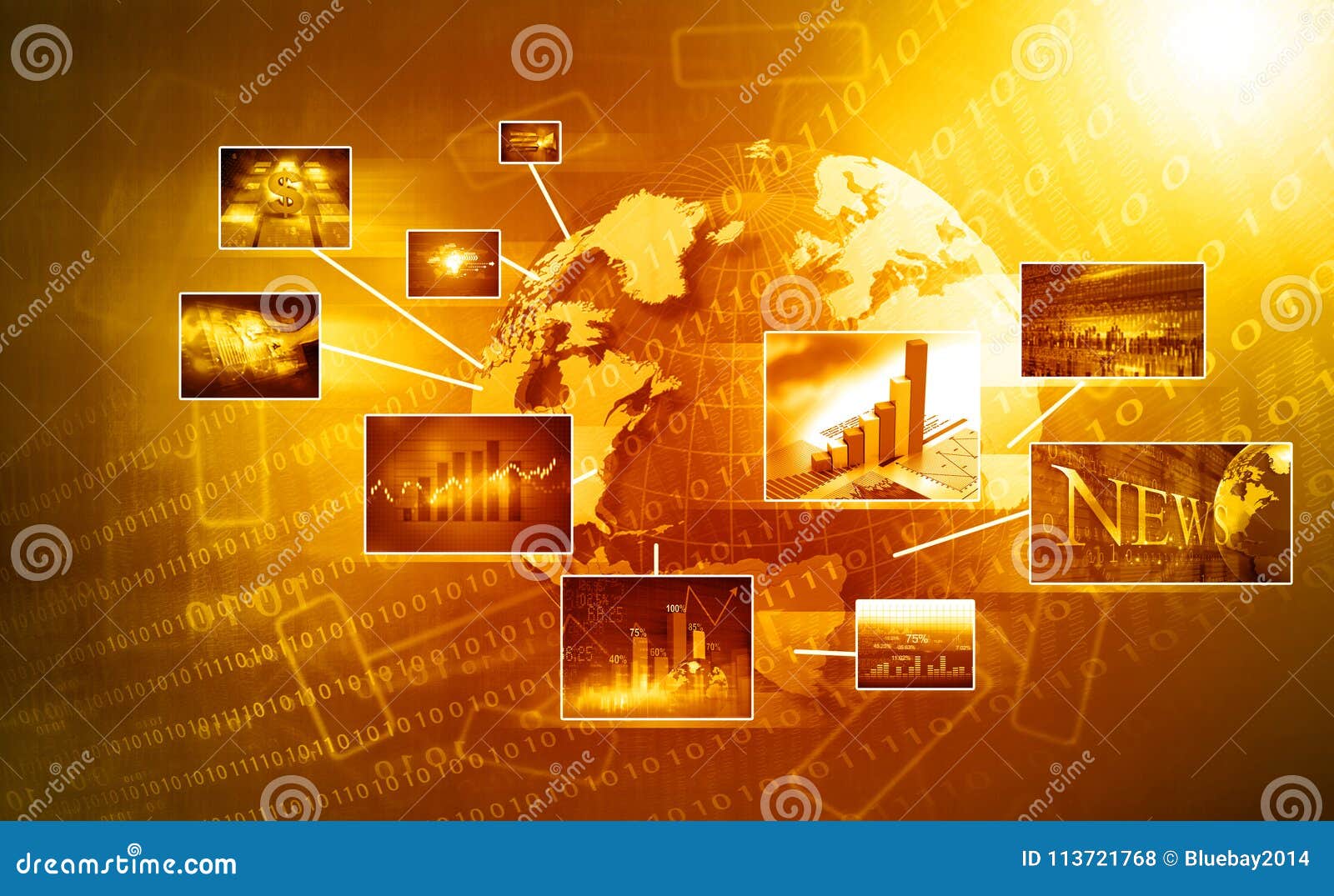 Global networking stock photo. Image of connected, chart - 113721768