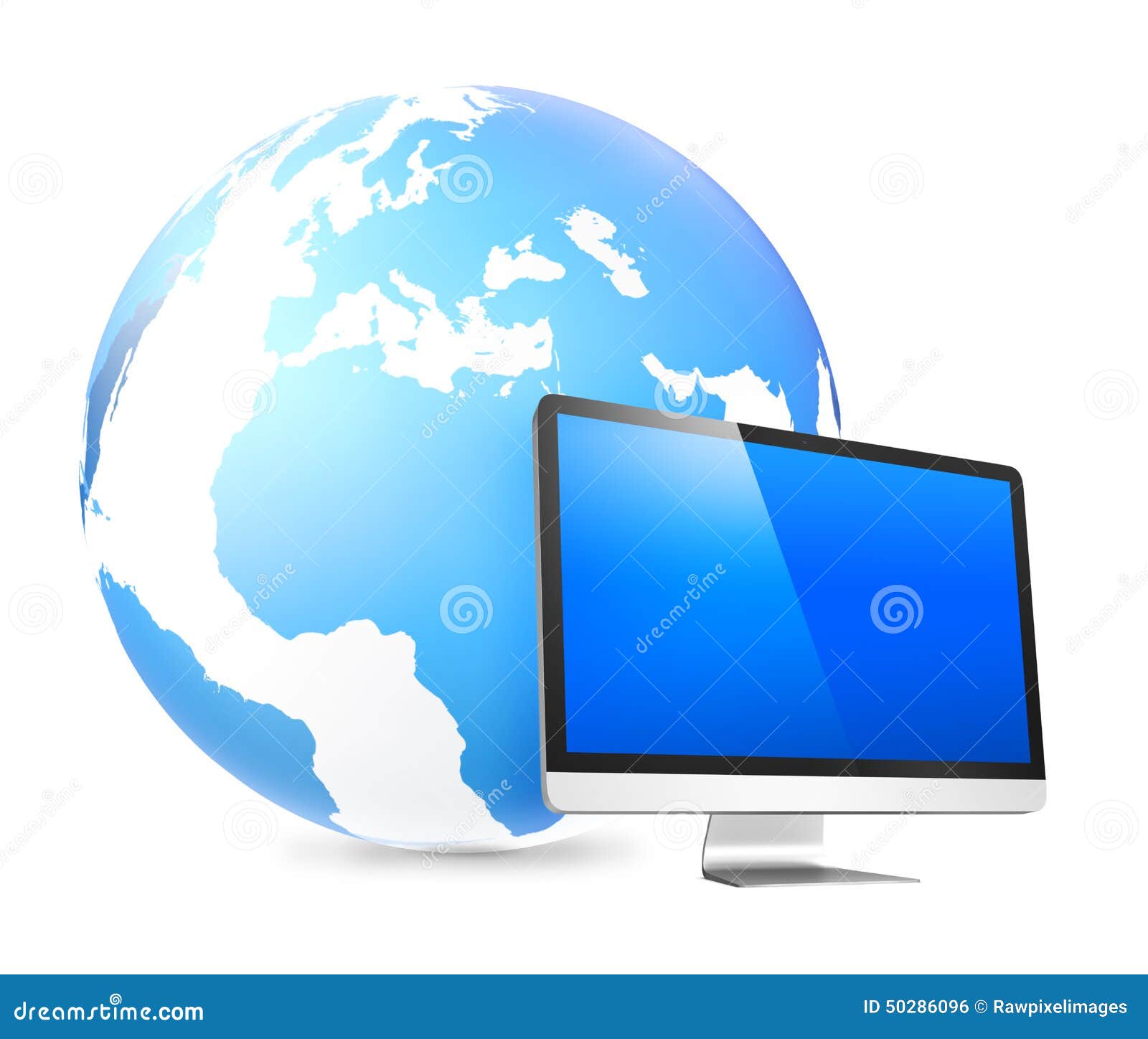 Global Networking Monitor Internet Technology Concept Stock ...