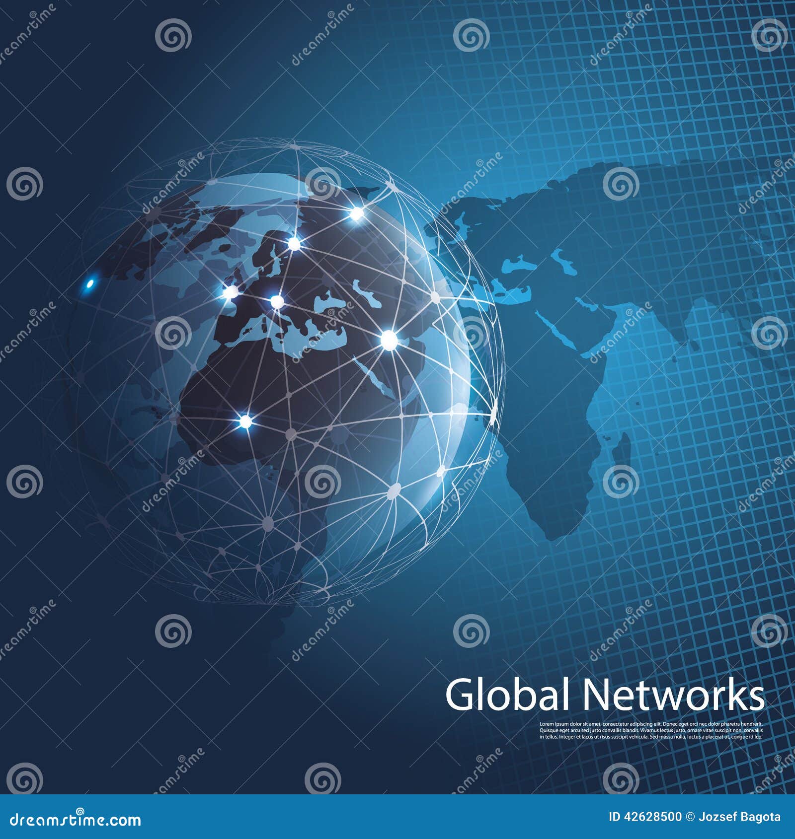 Global Networks stock vector. Illustration of communications - 42628500