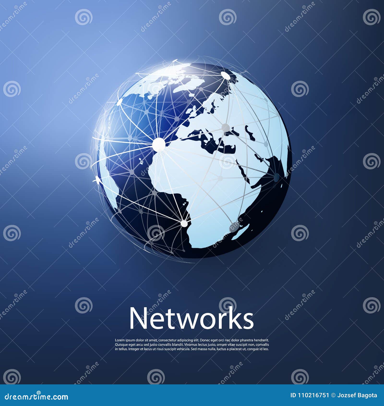 Global Networks - Creative Design Illustration for Your Business Stock ...