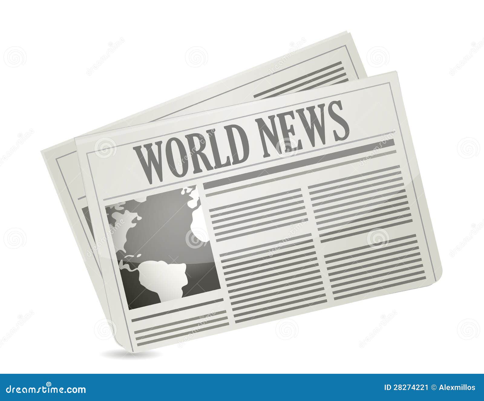 Global news concept stock illustration. Illustration of document - 28274221
