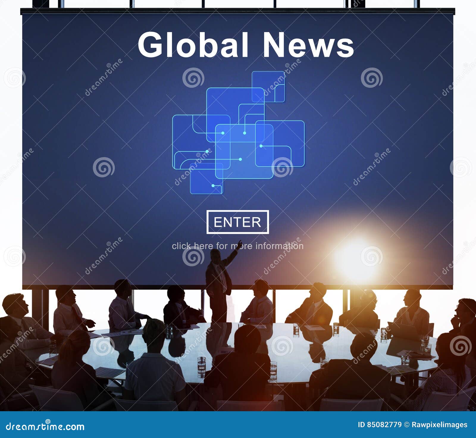 Global News Online Technology Update Concept Stock Image - Image of ...
