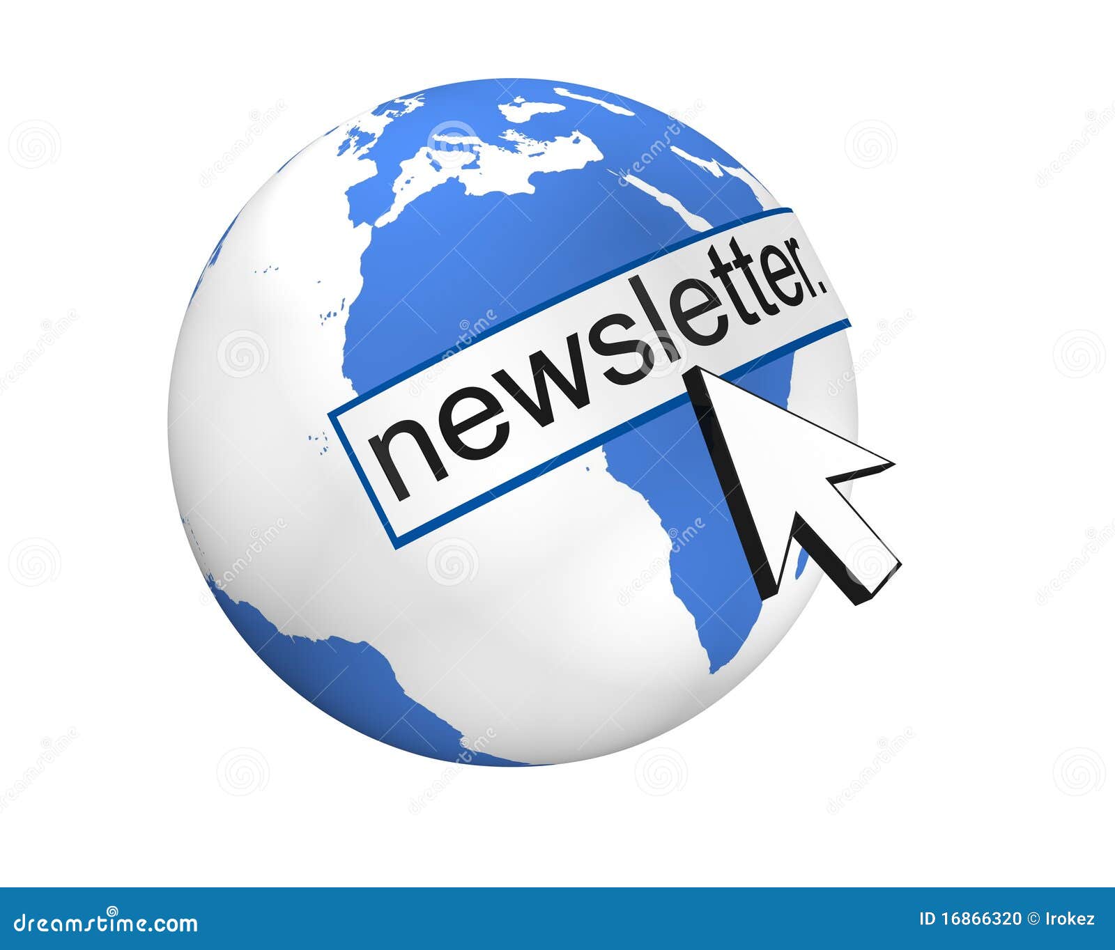 Global Newsletter Concept stock illustration. Illustration of software ...