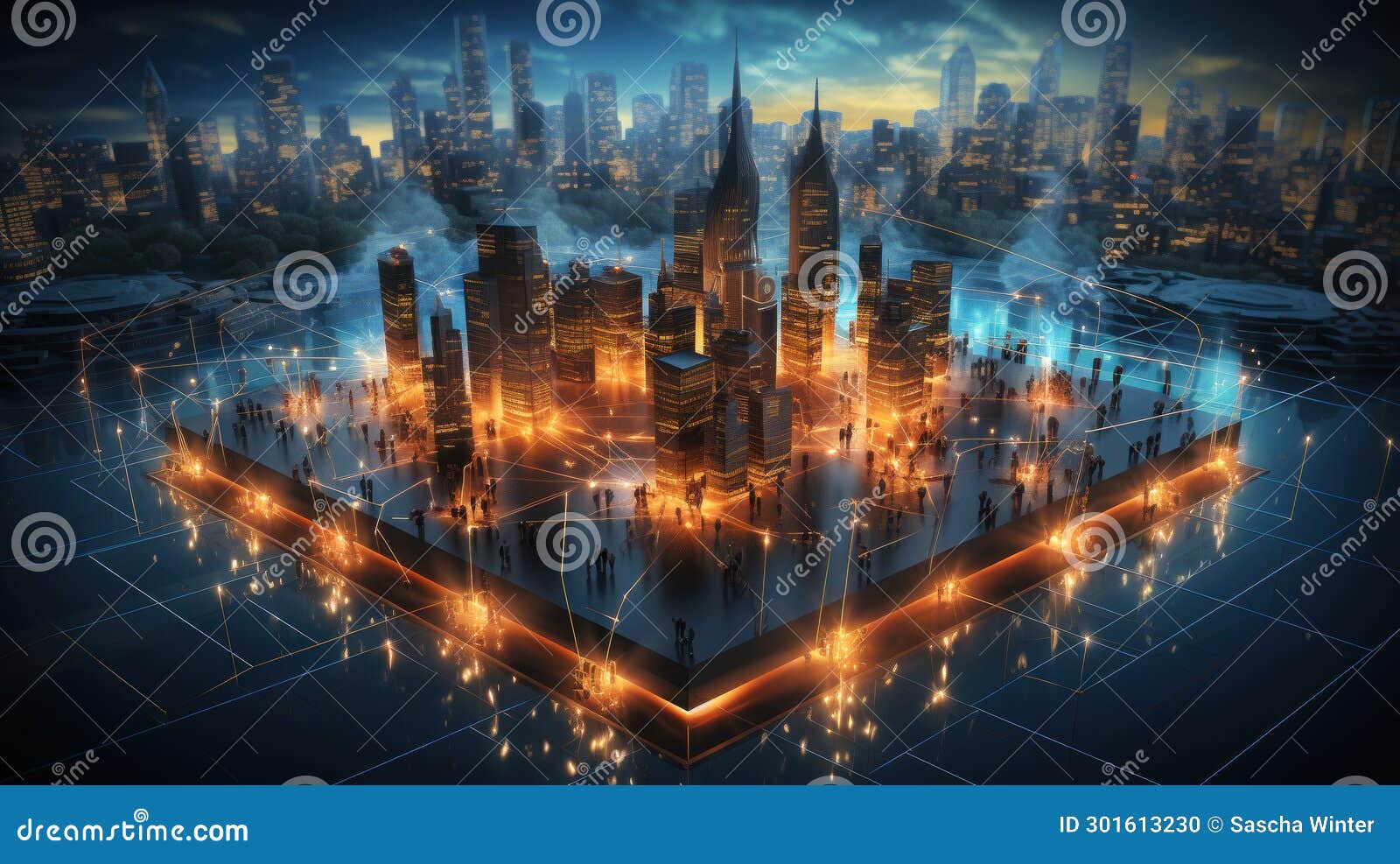 Global Nexus: Connecting Business Horizons Stock Photo - Image of ...