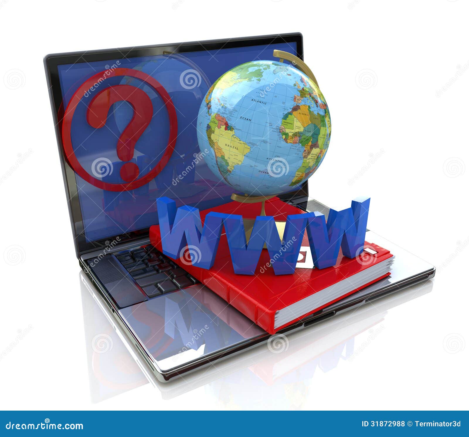 Global online inquiry stock illustration. Illustration of notebook ...